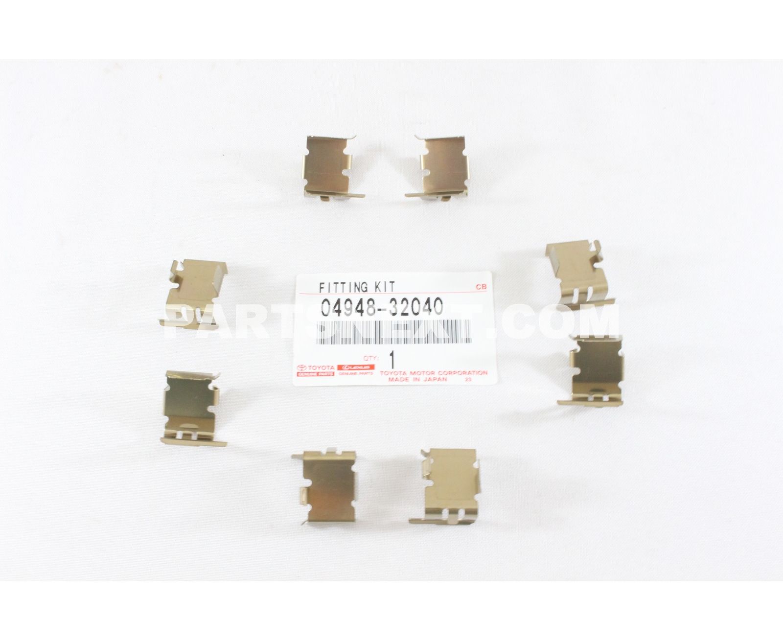 Toyota :: 04948-32040 FITTING KIT, DISC BRAKE, REAR