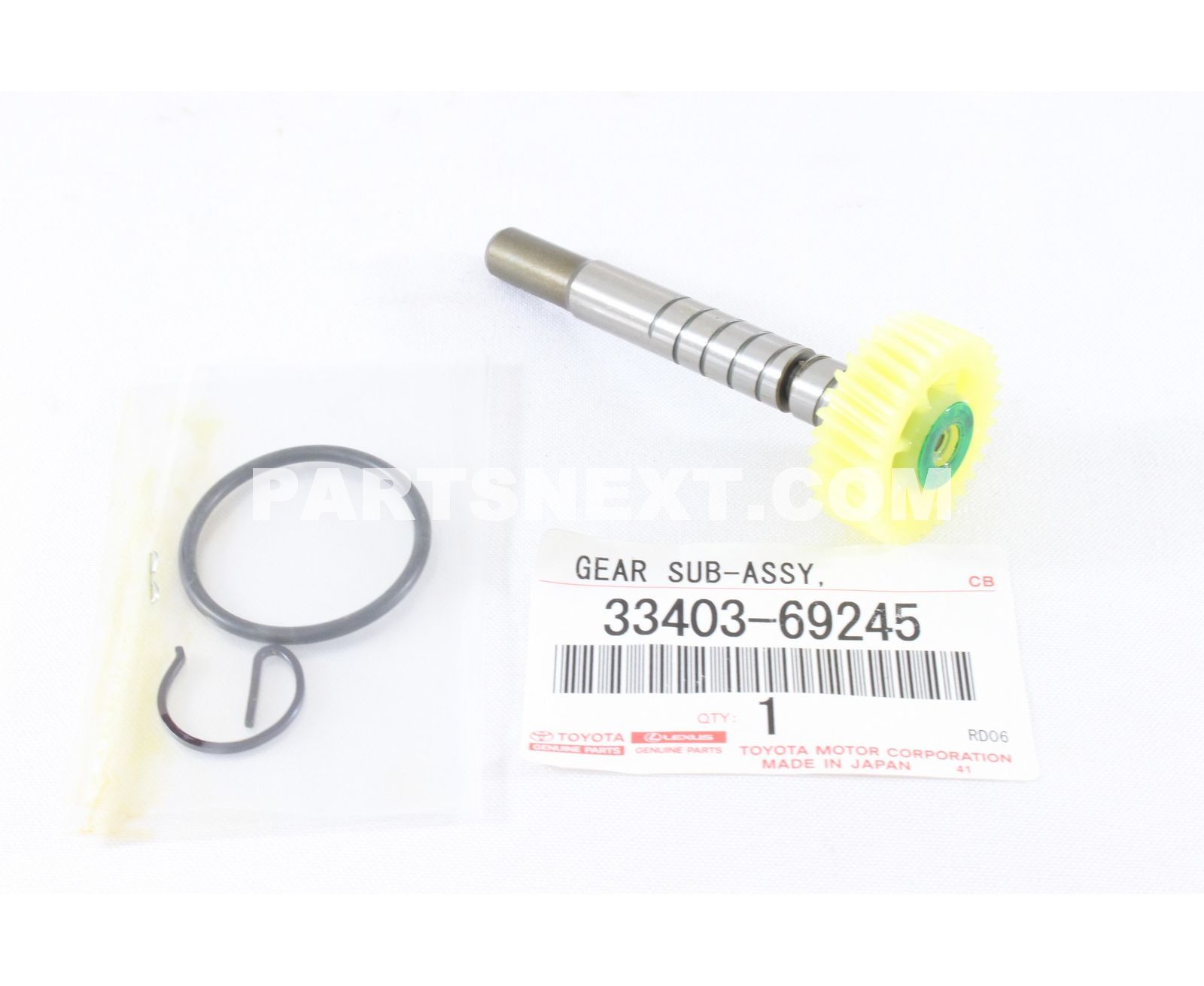 Toyota :: 33403-69245 GEAR SUB-ASSY, SPEEDOMETER DRIVEN (ATM)