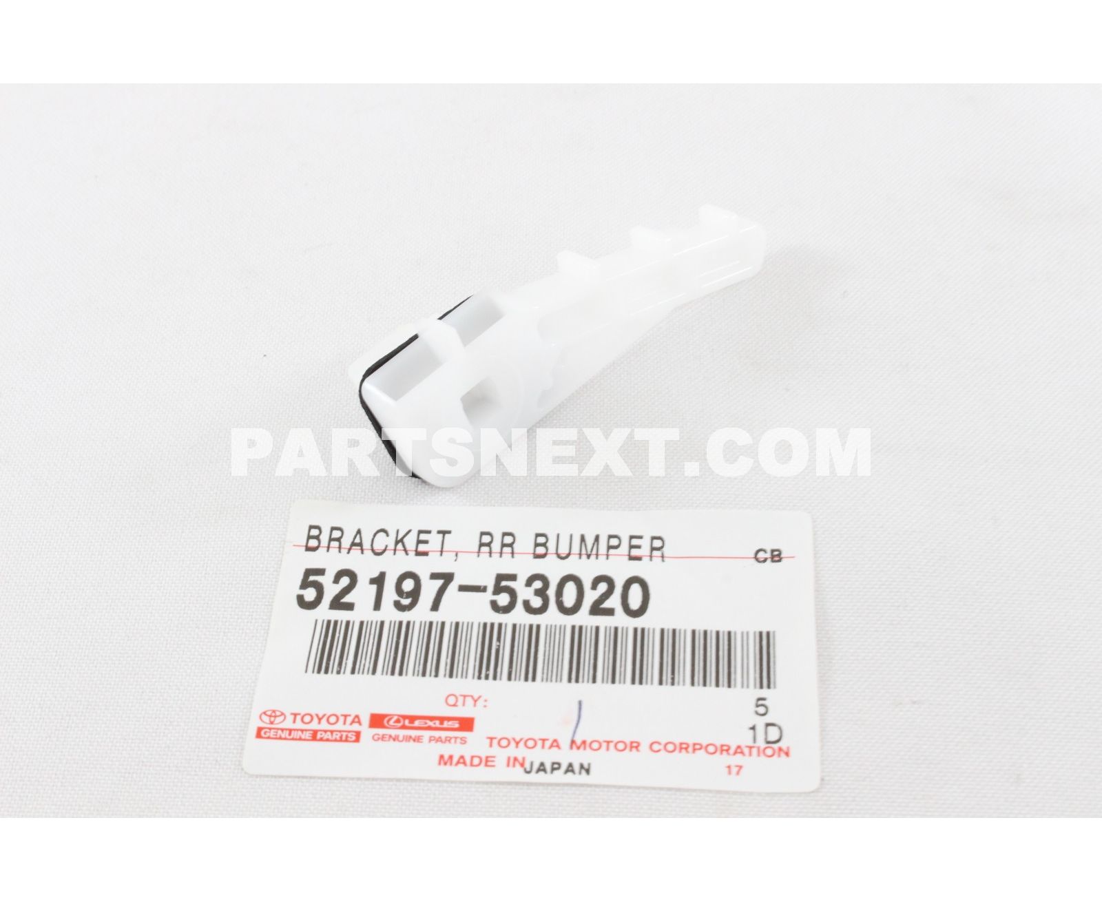 Toyota :: 52197-53020 BRACKET, REAR BUMPER SEAL, RH