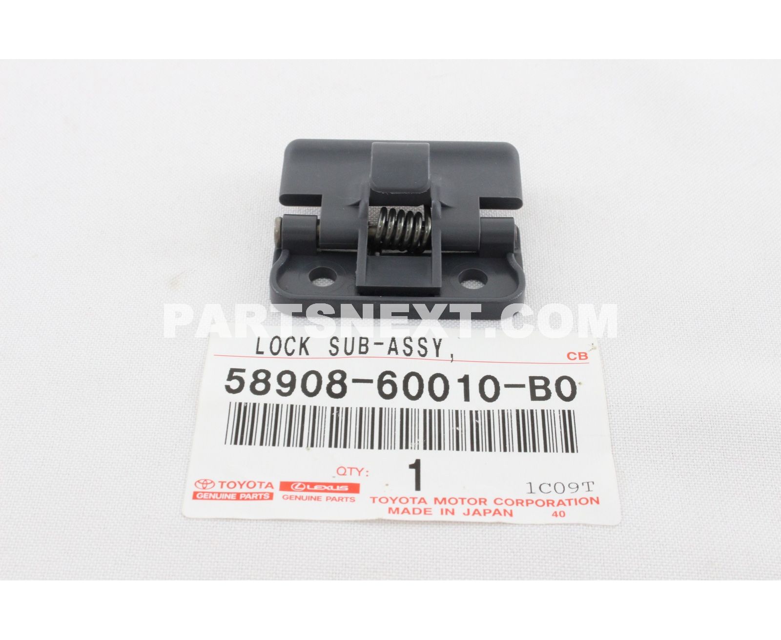 Toyota :: 58908-60010-B0 LOCK SUB-ASSY, CONSOLE COMPARTMENT DOOR