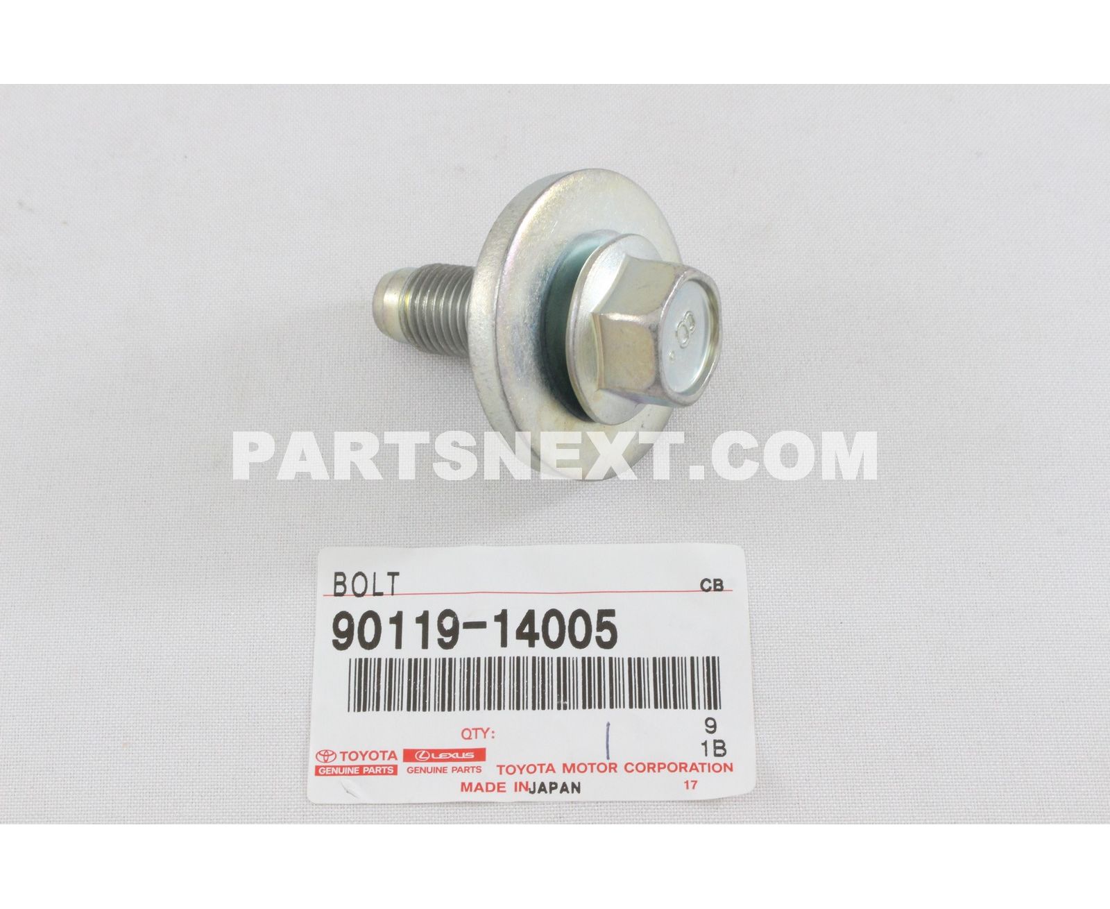 Toyota :: 90119-14005 BOLT(FOR CRANKSHAFT PULLEY SET)