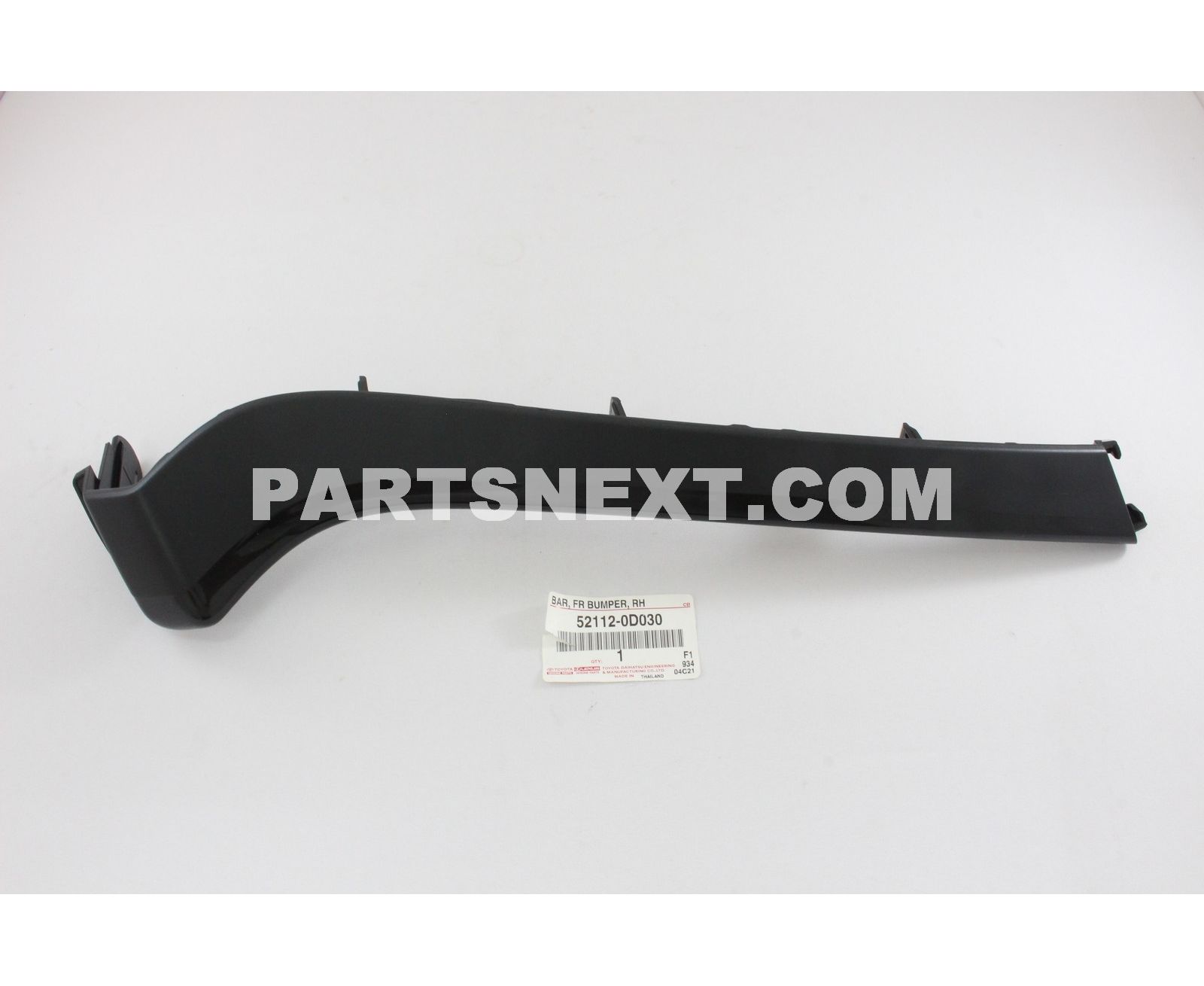 Toyota :: 52112-0D030 BAR, FRONT BUMPER, RH