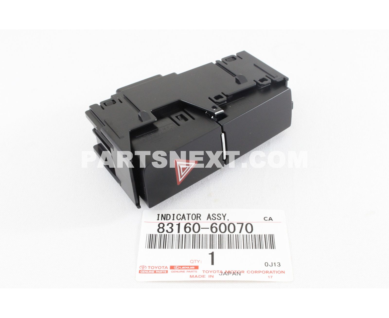 Toyota :: 83160-60070 SWITCH ASSY, HAZARD WARNING SIGNAL