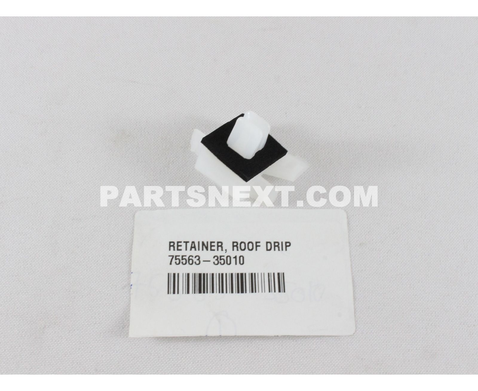 Toyota :: 75563-35010 RETAINER, ROOF DRIP SIDE FINISH MOULDING, NO.1
