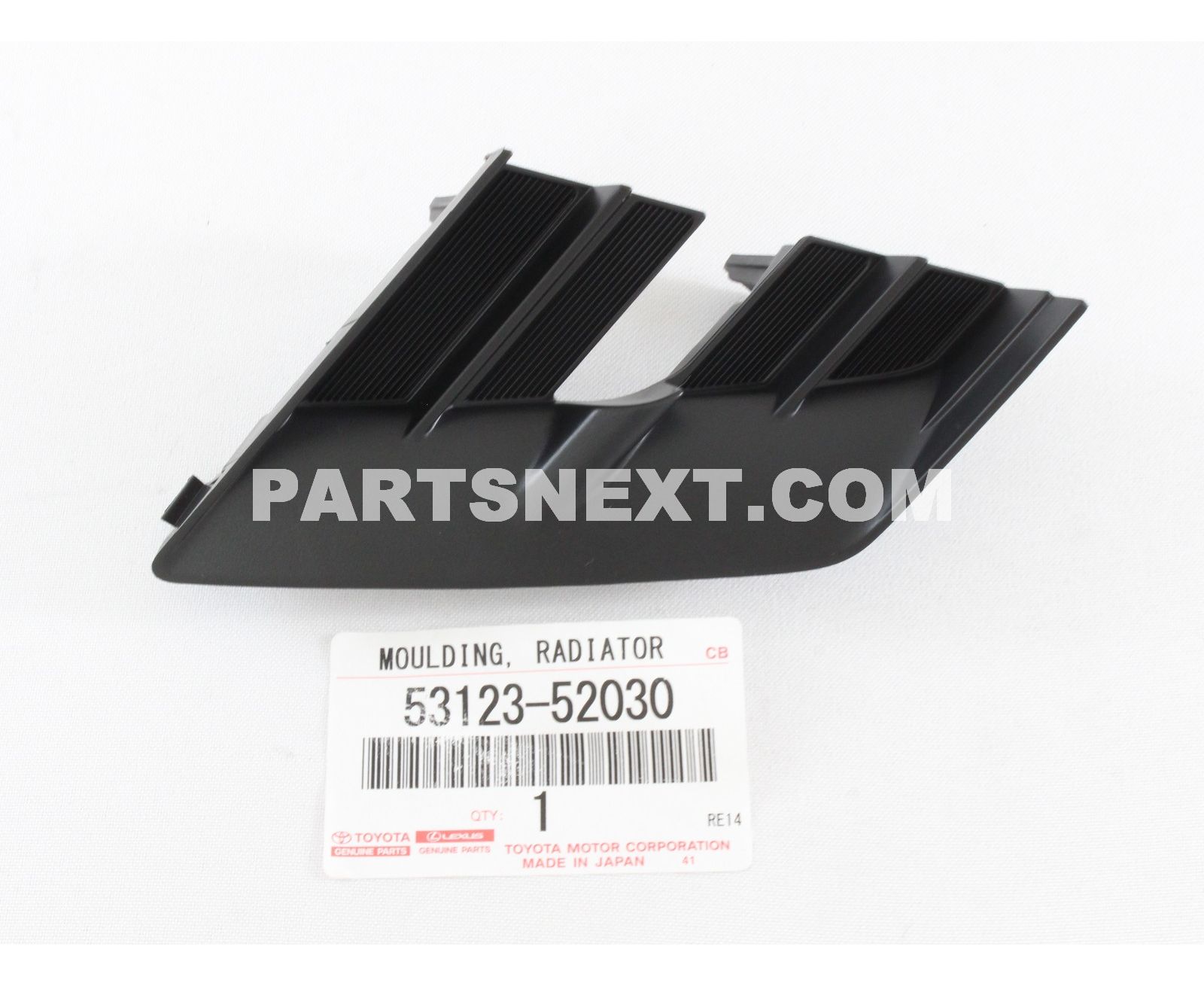 Toyota :: 53123-52030 MOULDING, RADIATOR GRILLE SIDE, RH