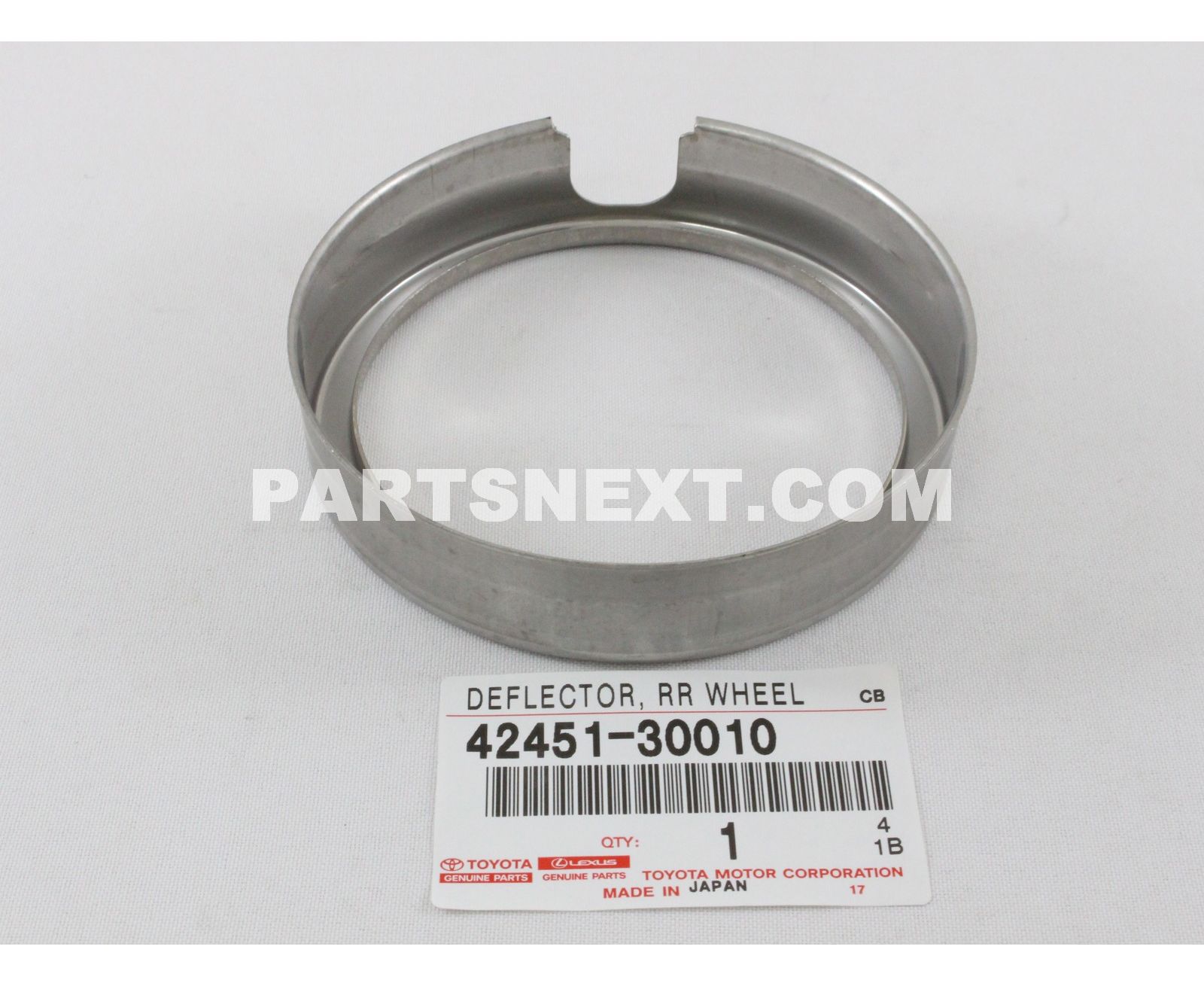 Toyota :: 42451-30010 DEFLECTER, REAR WHEEL BEARING DUST, NO.2, RH/LH