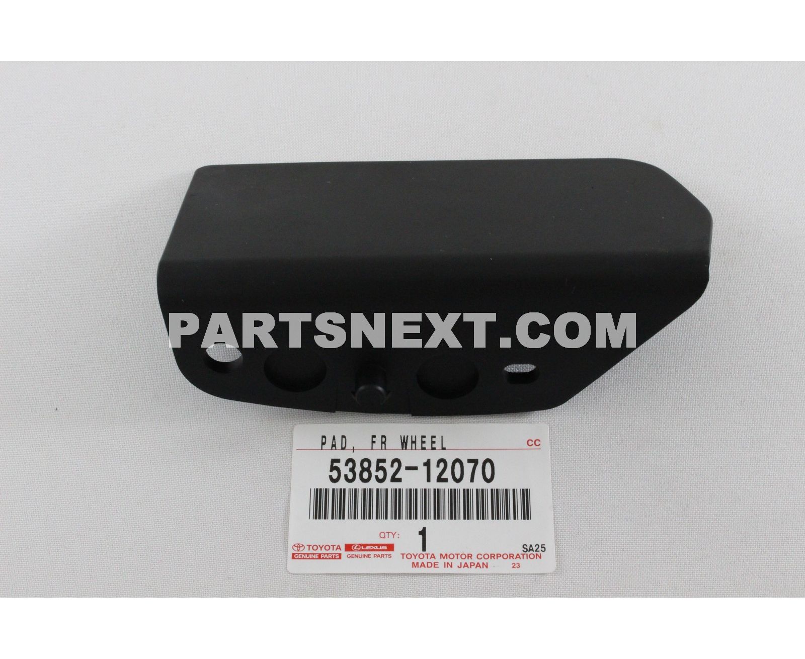 Toyota :: 53852-12070 PAD, FRONT WHEEL OPENING EXTENSION, LH