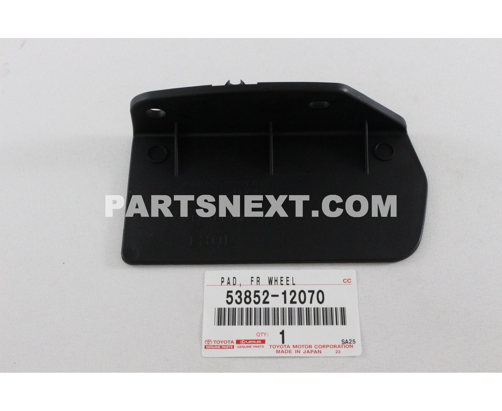 Toyota :: 53852-12070 PAD, FRONT WHEEL OPENING EXTENSION, LH