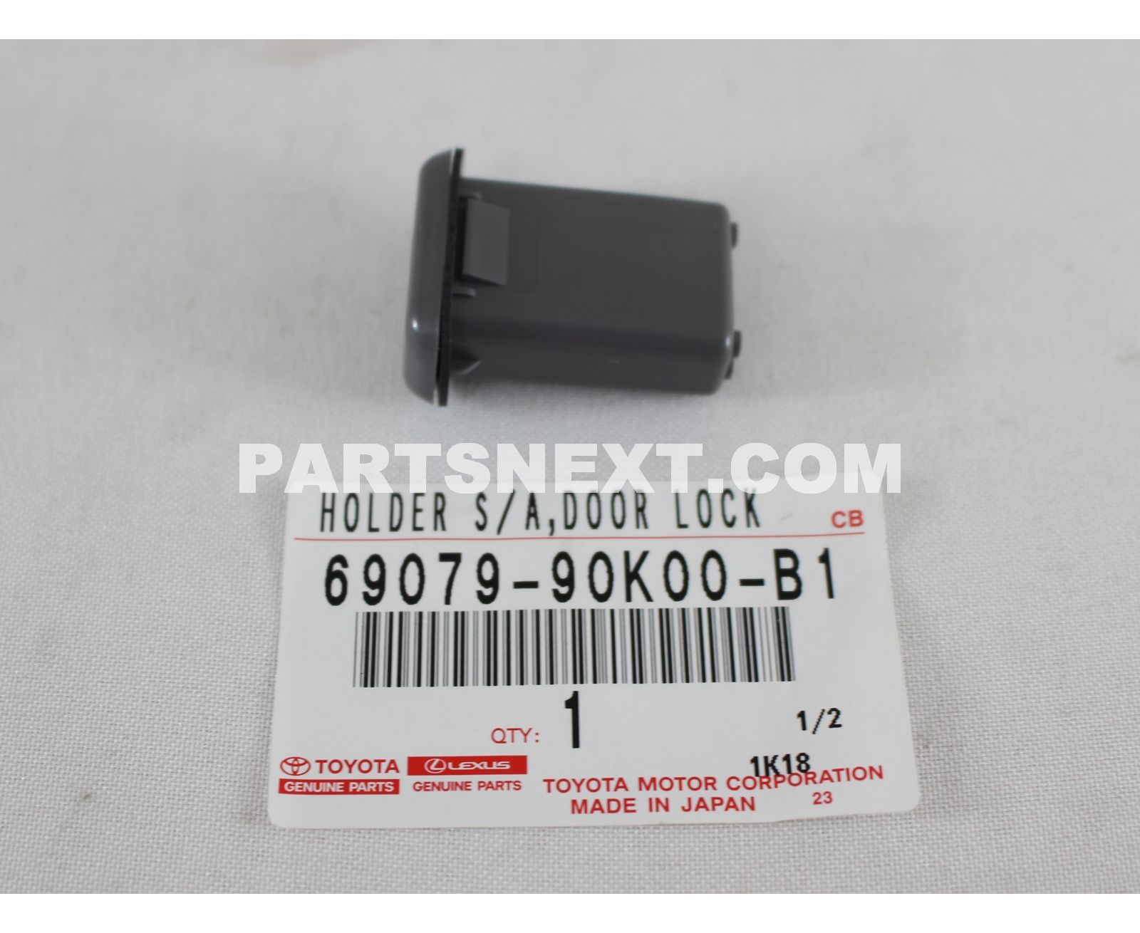 Toyota :: 69079-90K00-B1 HOLDER, FRONT DOOR LOCK CONTROL KNOB
