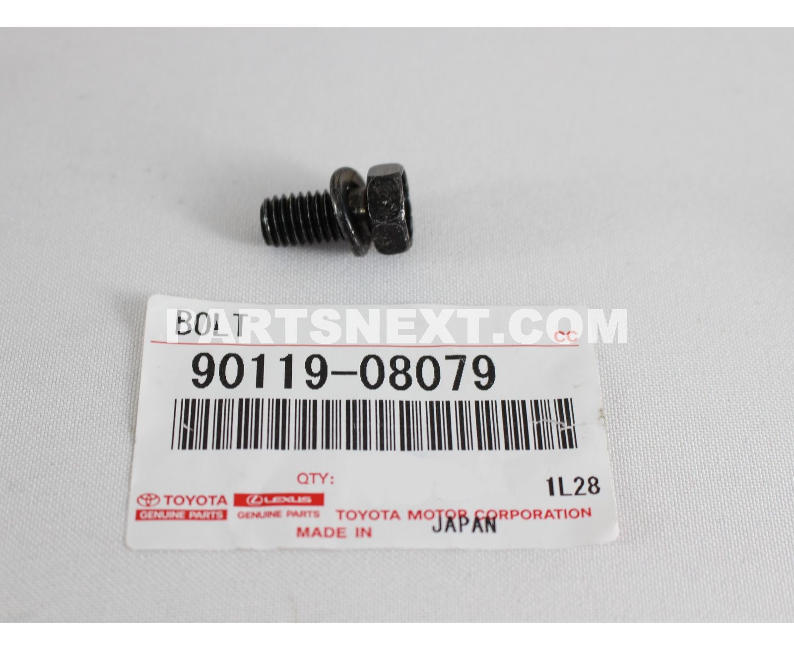 Toyota :: 90119-08079 BOLT (FOR TRANSMISSION CONTROL CABLE BRACKET)