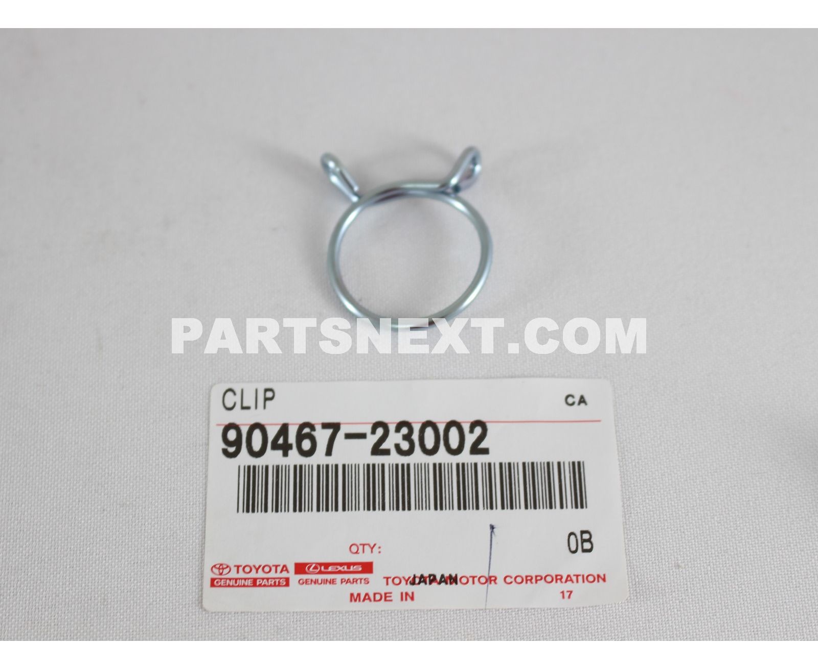 Toyota :: 90467-23002 CLIP OR CLAMP(FOR VENTILATION HOSE)
