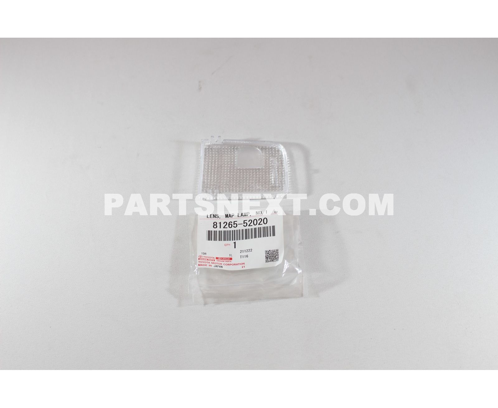 Toyota :: 81265-52020 LENS, MAP LAMP, NO.1