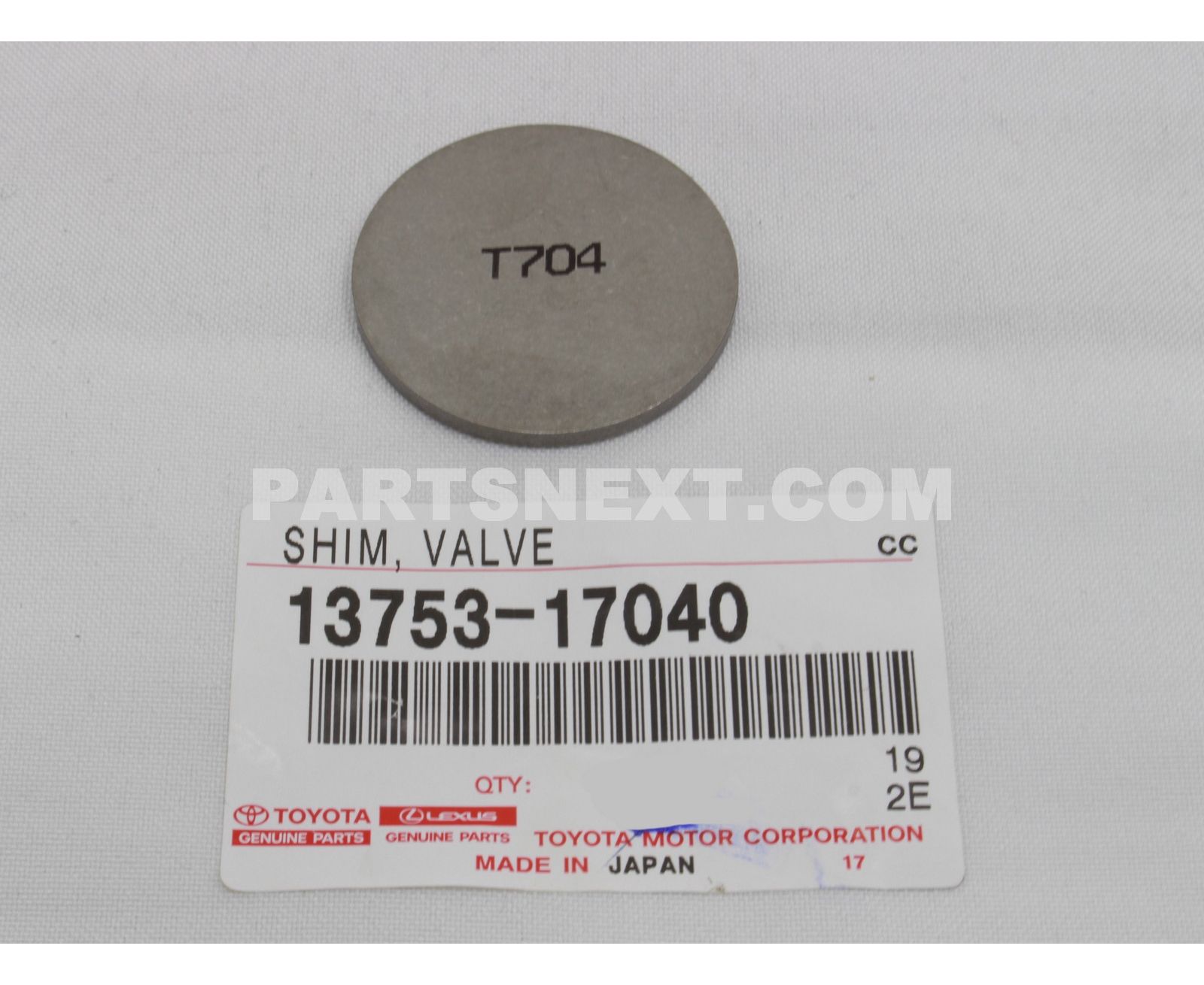 Toyota :: 13753-17040 SHIM, VALVE ADJUSTING