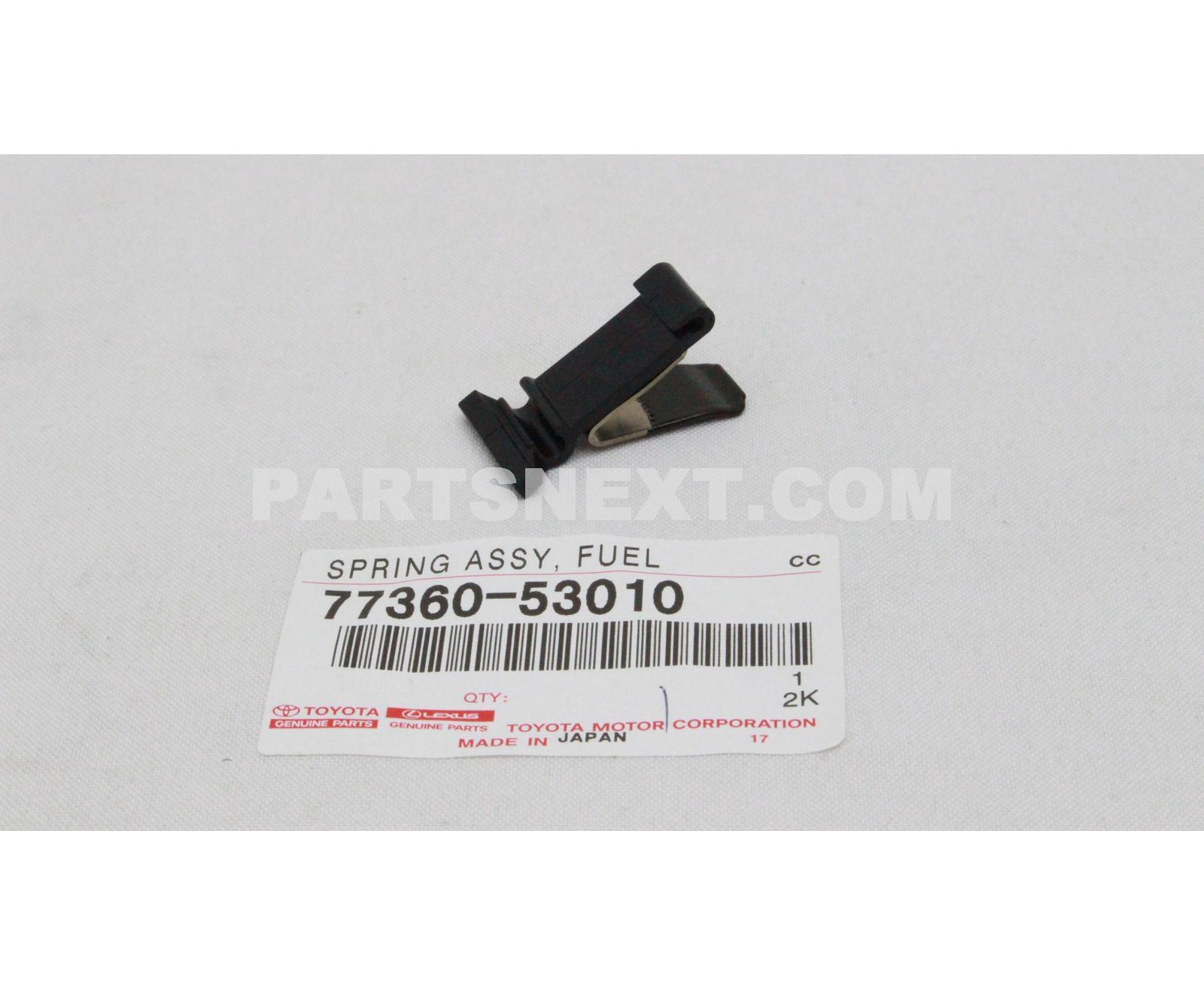 Toyota :: 77360-53010 SPRING, FUEL FILLER OPENING LID HINGE