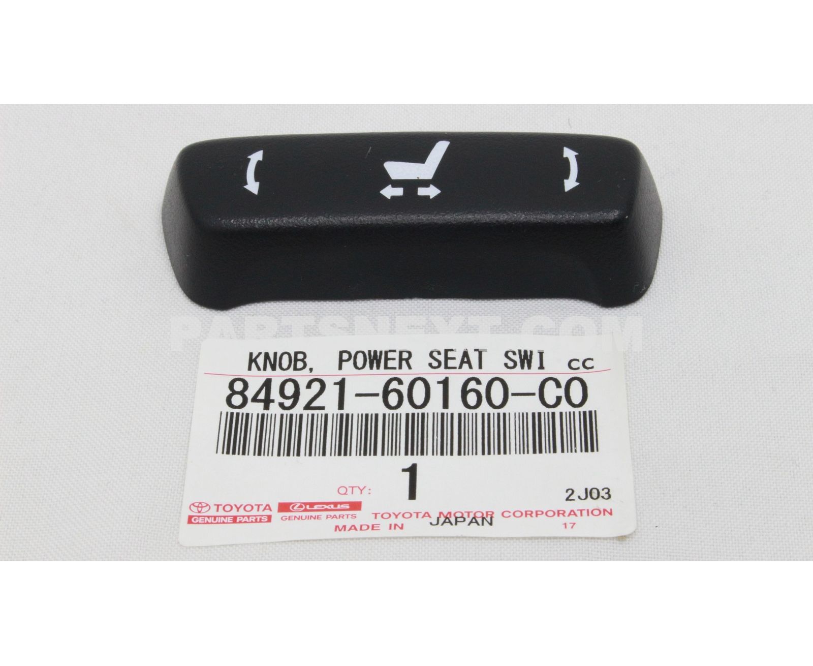Toyota :: 84921-60160-C0 KNOB, POWER SEAT SWITCH (FOR SLIDE & VERTICAL)