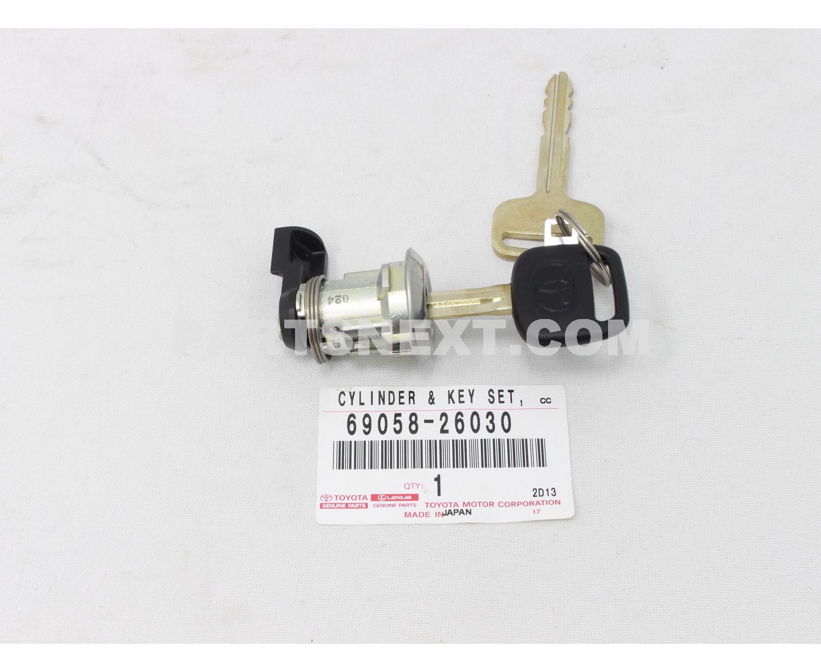 Toyota :: 69058-26030 CYLINDER & KEY SET, FUEL FILLER LID