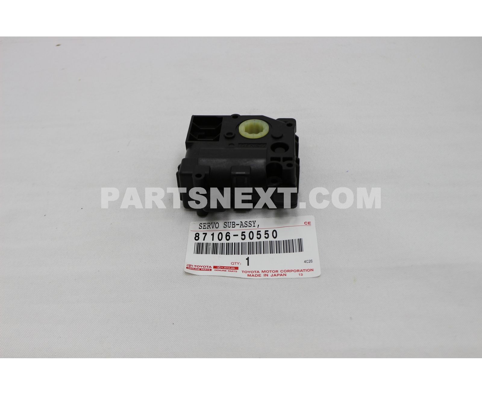 Toyota :: 87106-50550 DAMPER SERVO SUB-ASSY, AIR CONDITIONER RADIATOR, NO.1