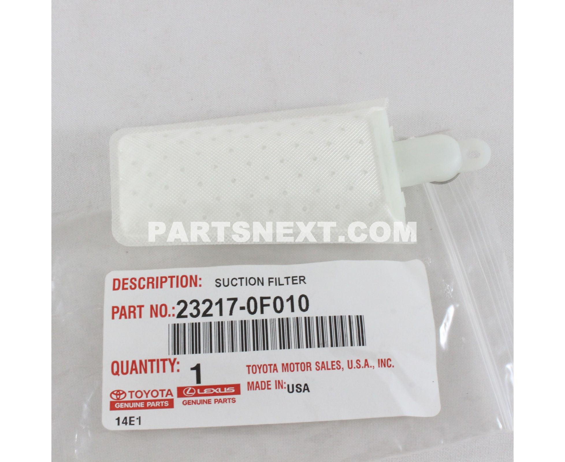 Toyota :: 23217-0F010 FILTER, FUEL PUMP