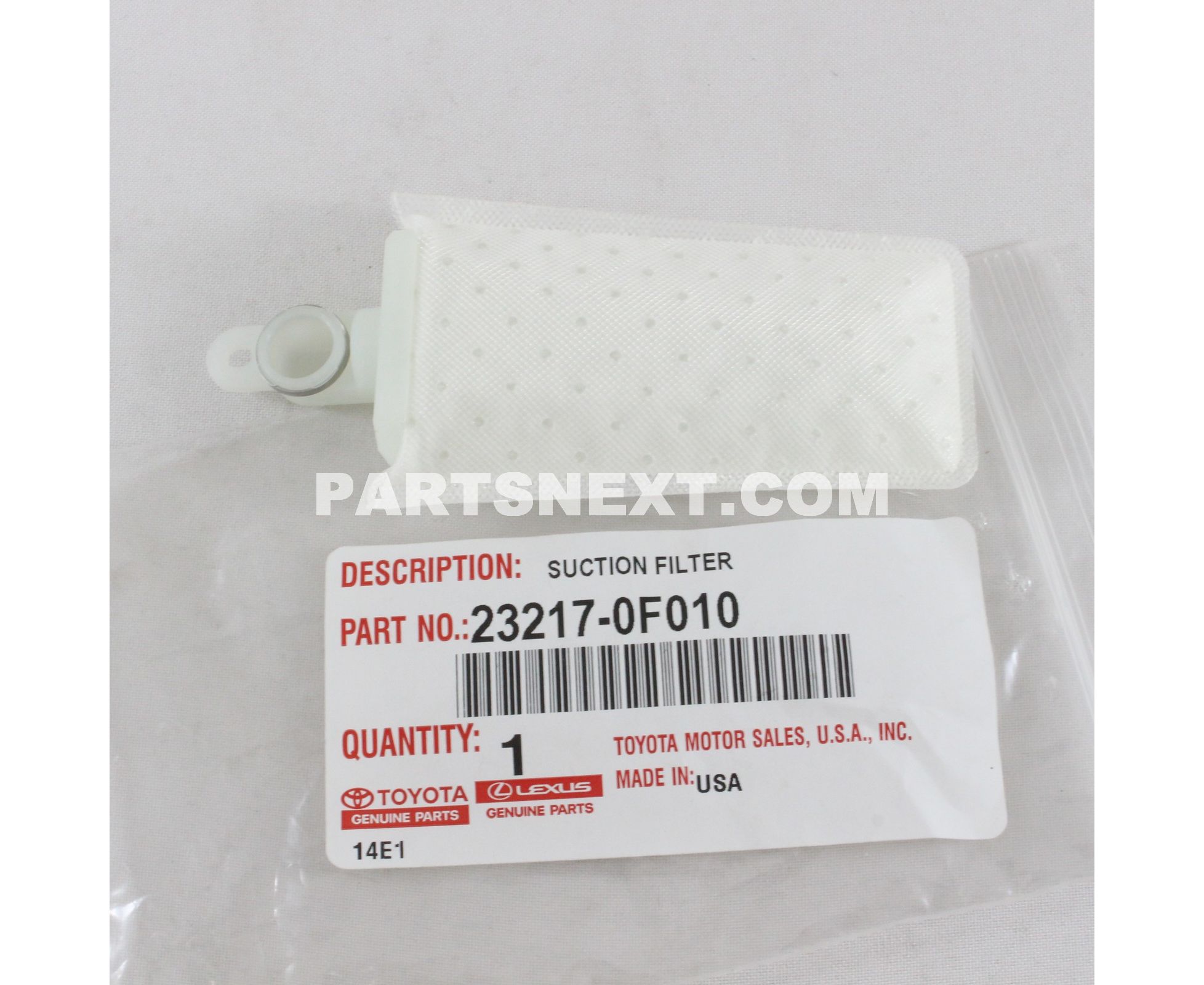Toyota :: 23217-0F010 FILTER, FUEL PUMP