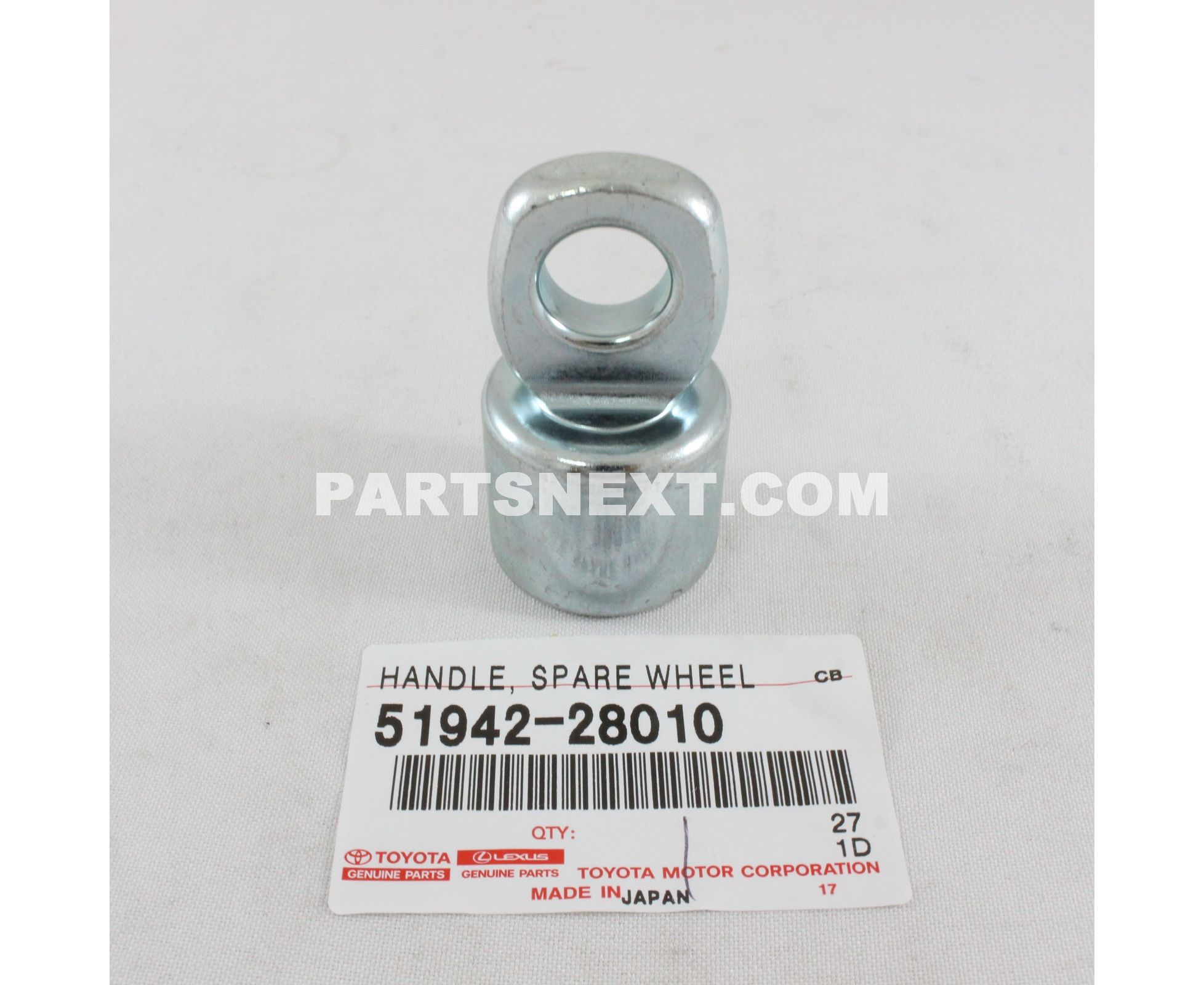 Toyota :: 51942-28010 HANDLE, SPARE WHEEL CARRIER BOLT
