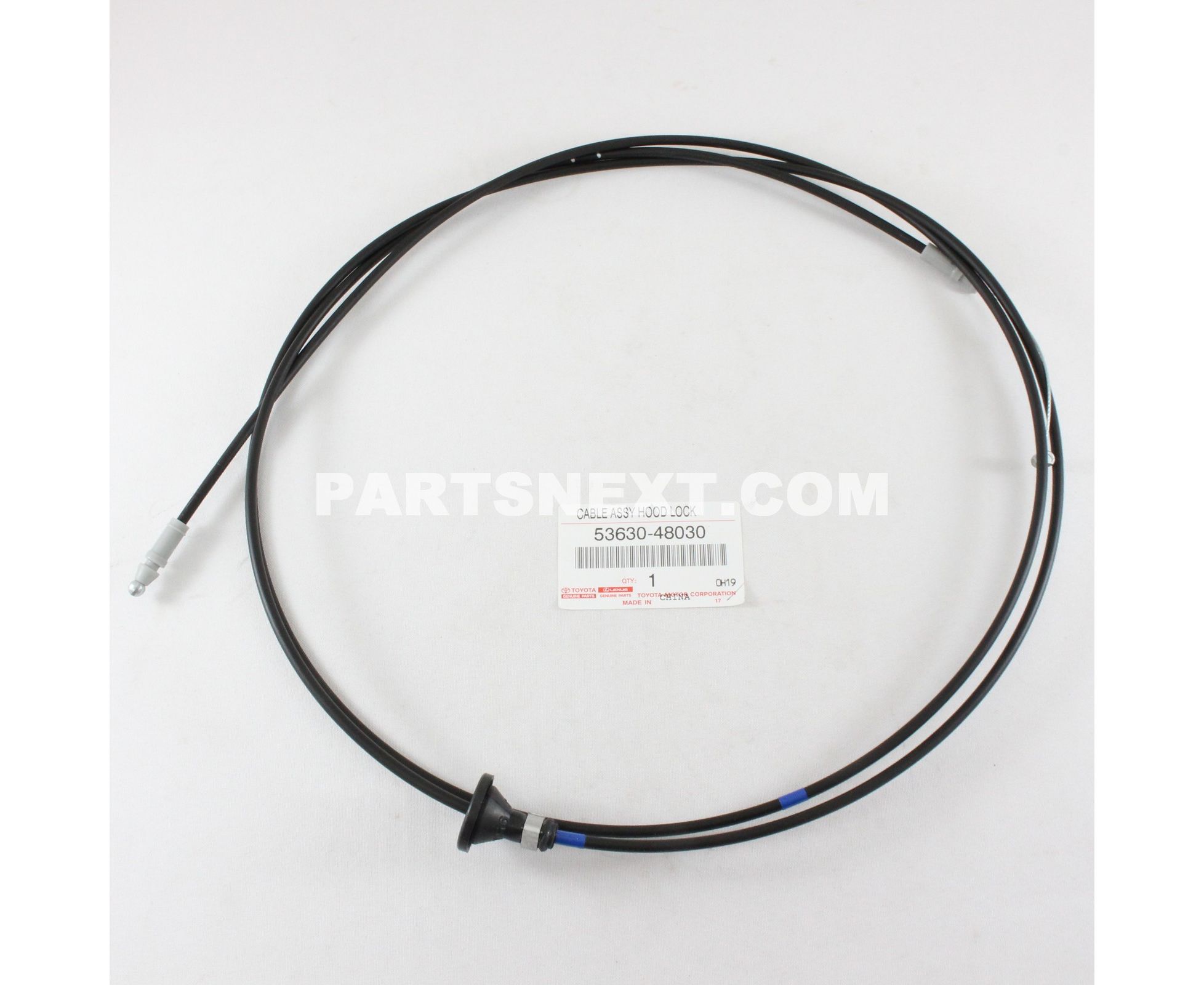 Toyota :: 53630-48030 CABLE ASSY, HOOD LOCK CONTROL