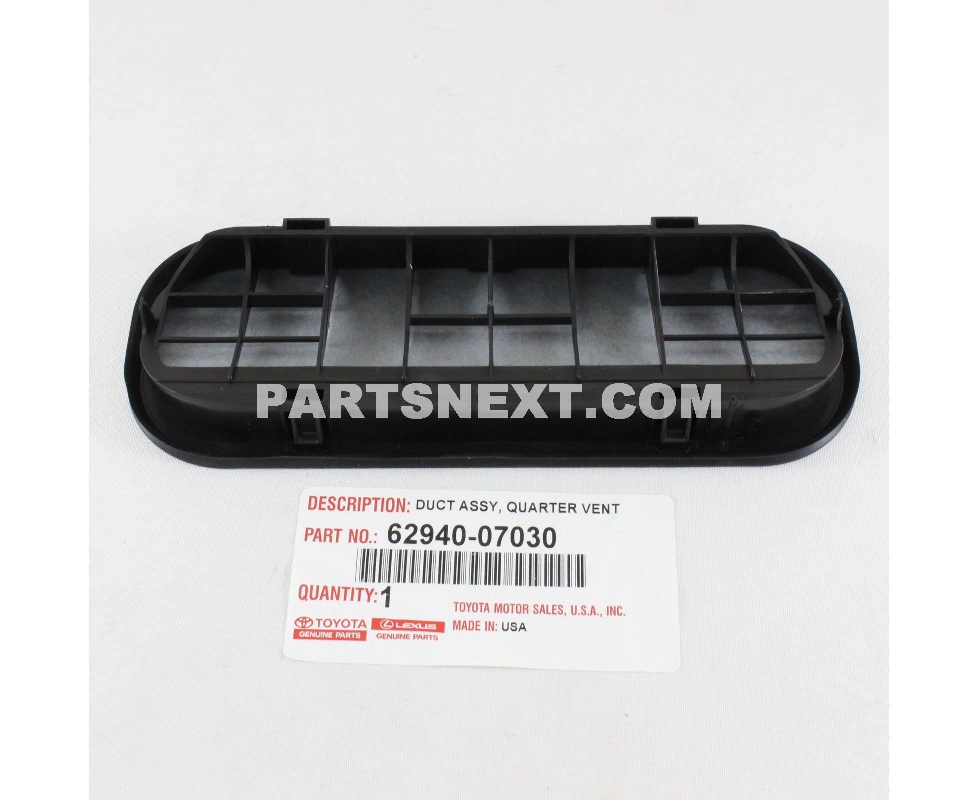 Toyota :: 62940-07030 DUCT ASSY, QUARTER