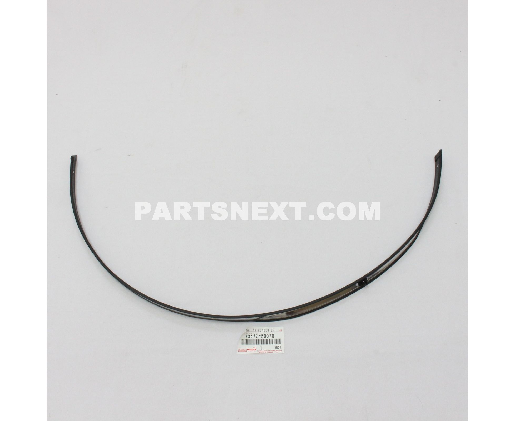 Toyota :: 75872-50070 MOULDING, FRONT FENDER WHEEL OPENING, LH