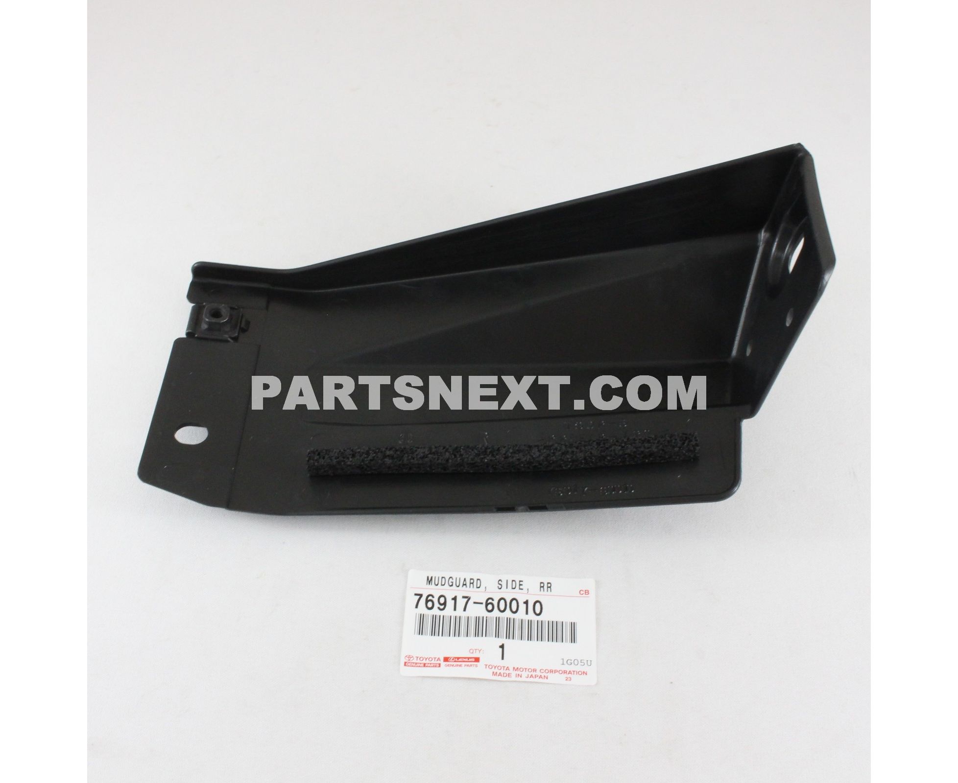 Toyota :: 76917-60010 MUDGUARD, SIDE, REAR RH