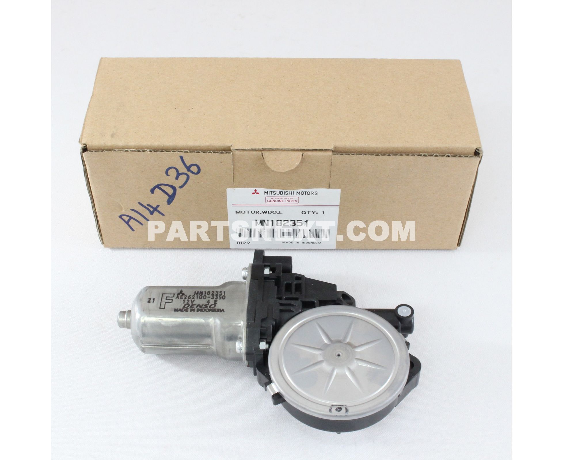 Mitsubishi :: MN182351 MOTOR,F/DR POWER WDO REG,L