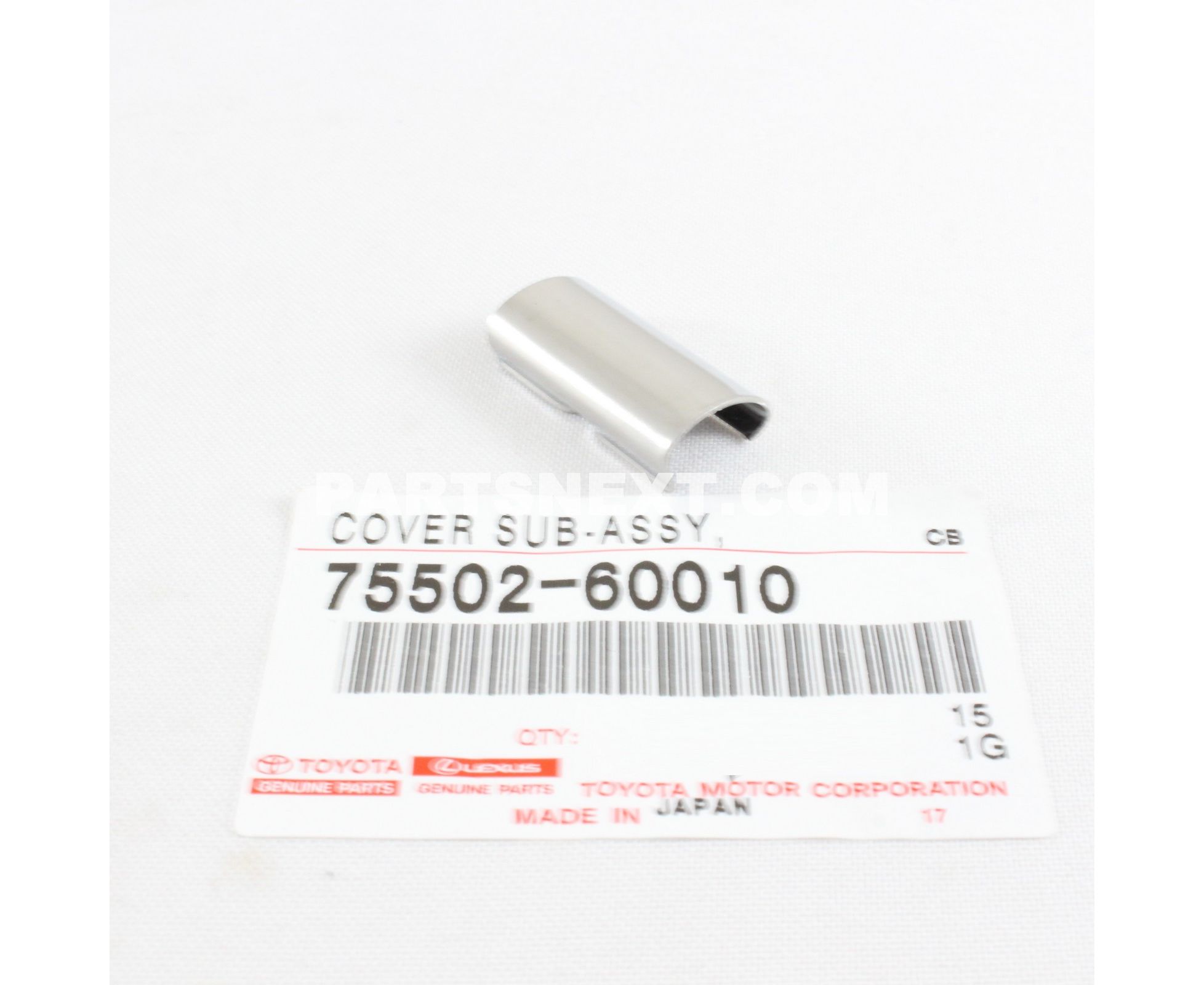 Toyota :: 75502-60010 COVER, ROOF DRIP SIDE FINISH MOULDING JOINT, RH/LH