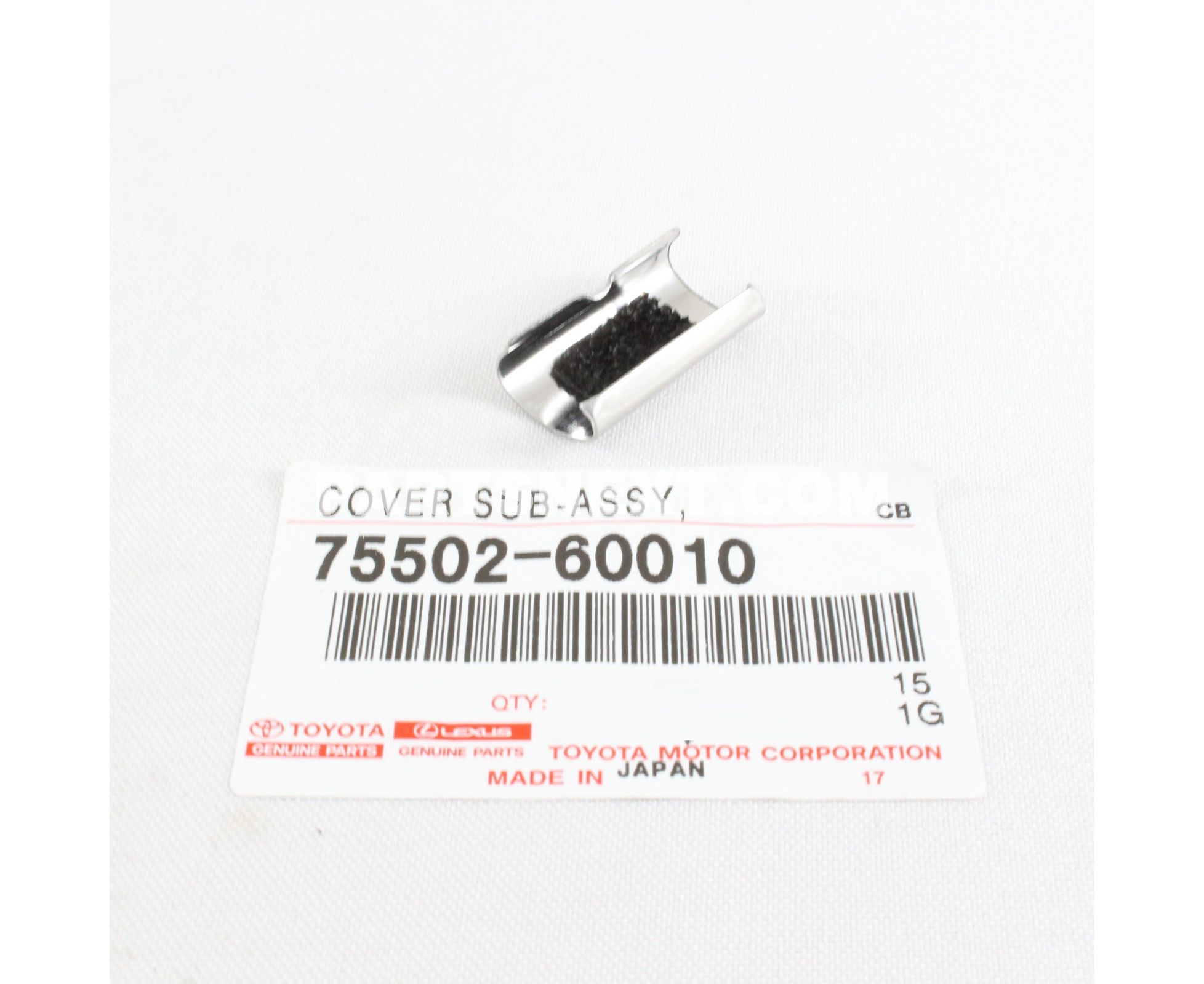 Toyota :: 75502-60010 COVER, ROOF DRIP SIDE FINISH MOULDING JOINT, RH/LH