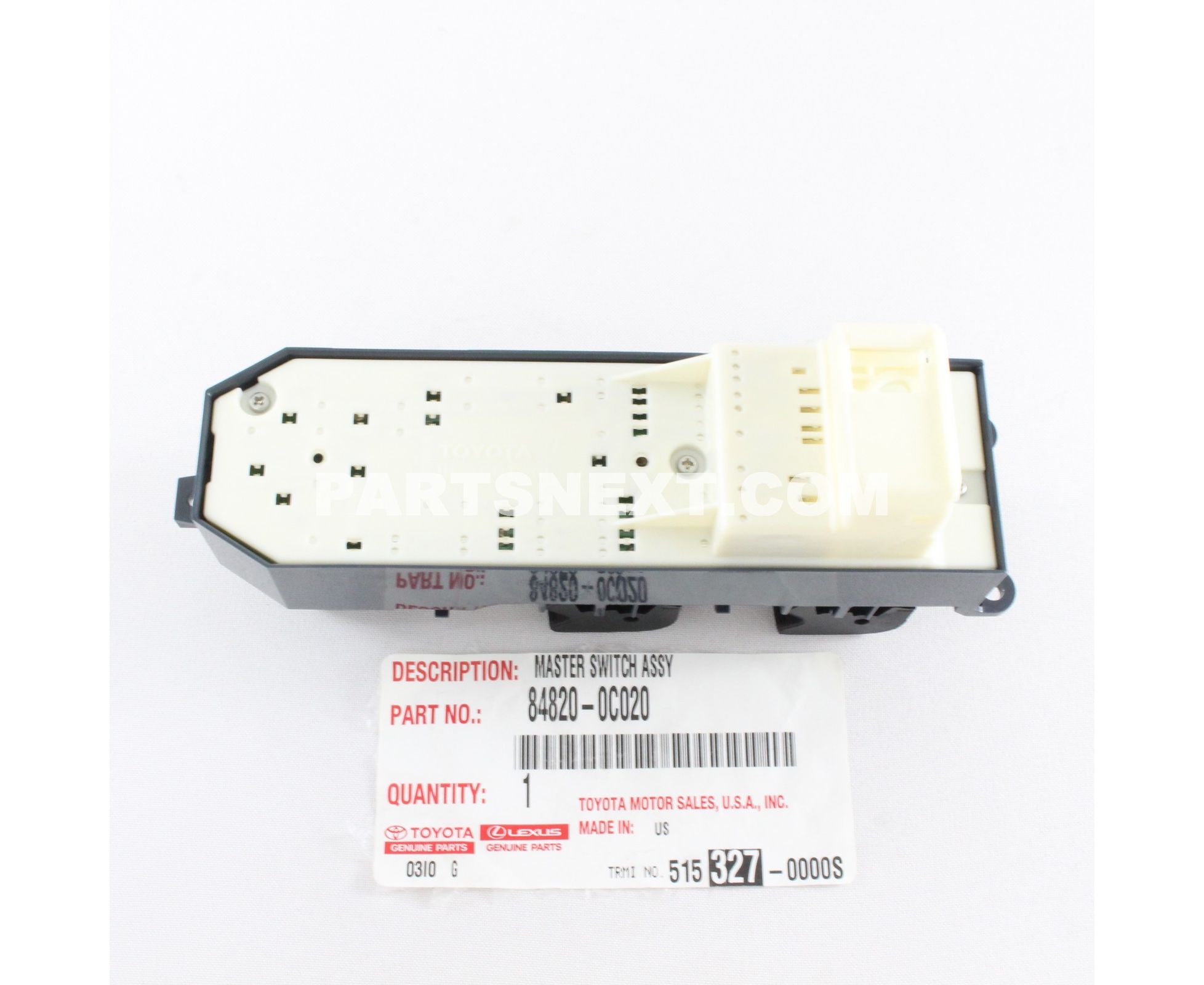 Toyota :: 84820-0C020 MASTER SWITCH ASSY, POWER WINDOW REGULATOR