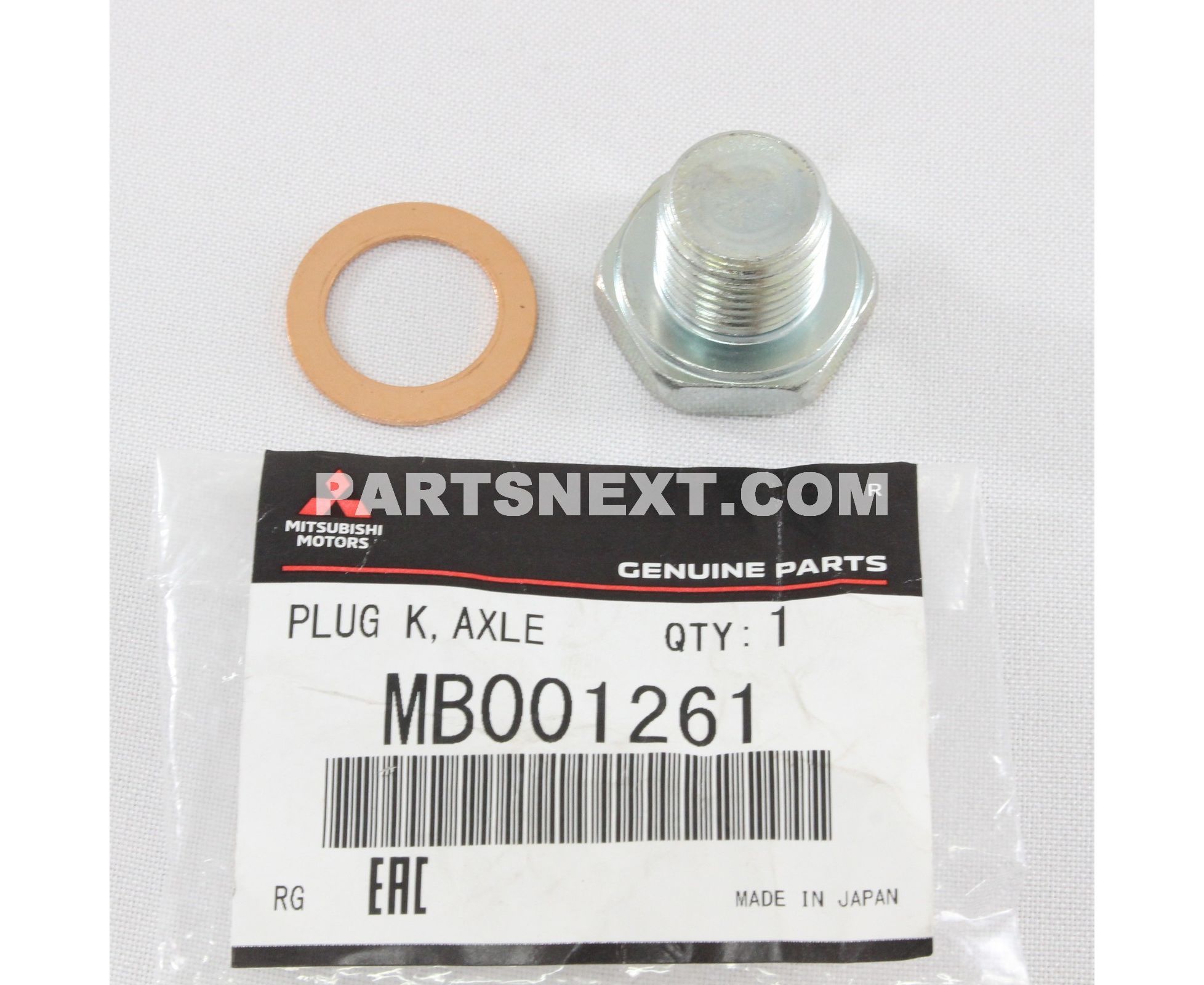 Mitsubishi :: MB001261 PLUG KIT,FR AXLE HOUSING