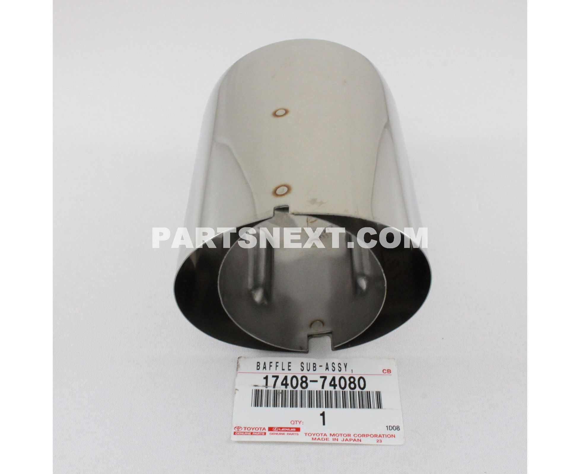 Toyota :: 17408-74080 BAFFLE SUB ASSY, EXHAUST TAIL PIPE