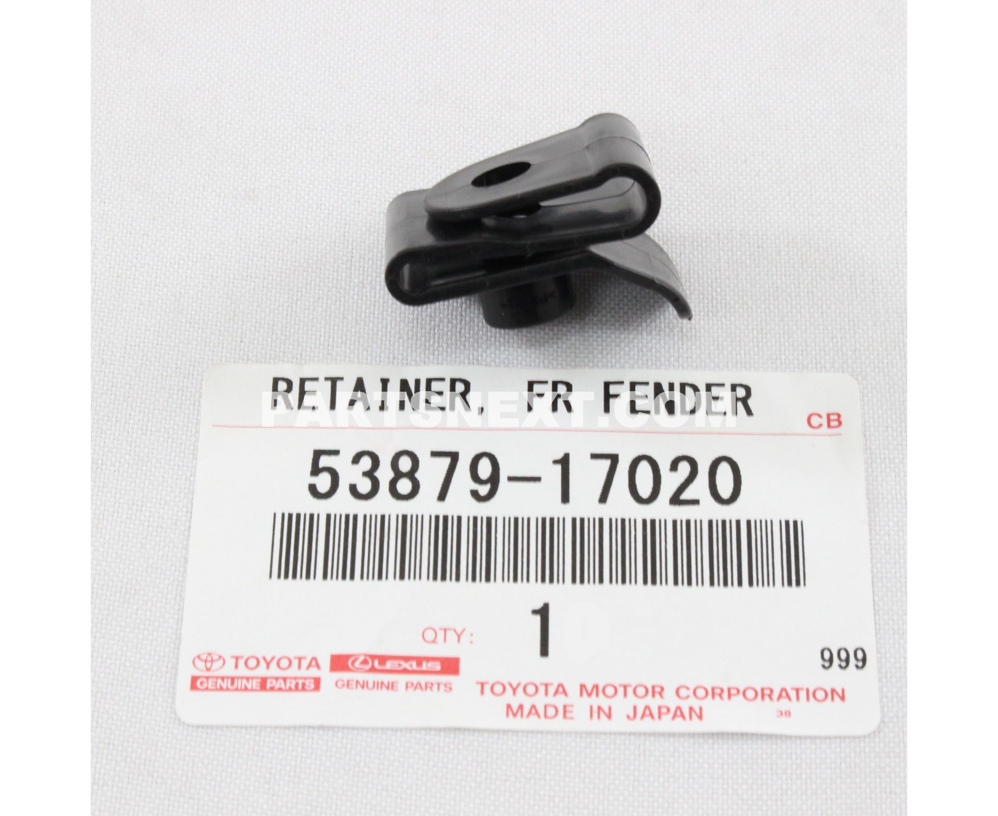 Toyota :: 53879-17020 RETAINER, FRONT FENDER LINER