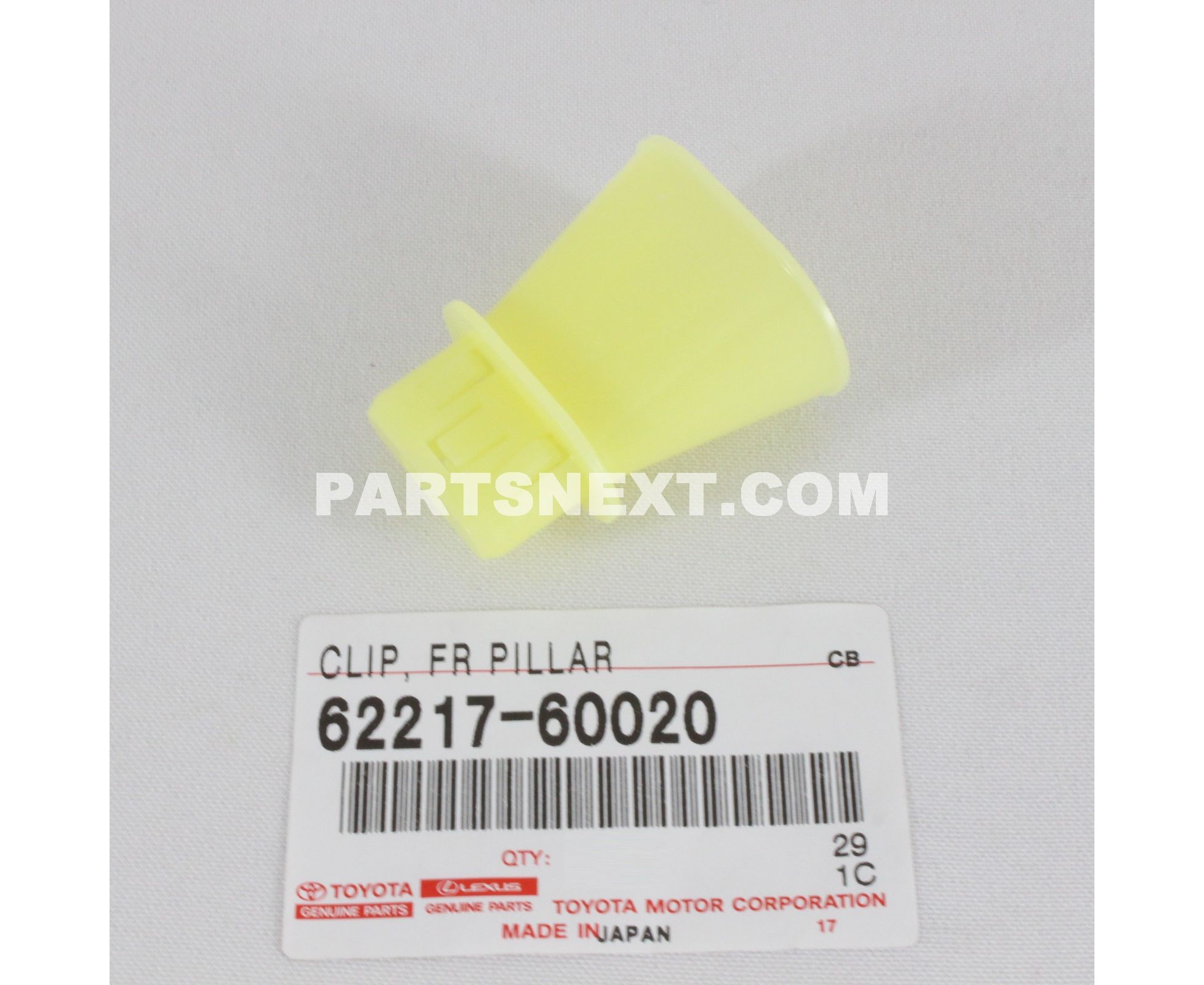 Toyota :: 62217-60020 CLIP, FRONT PILLAR GARNISH