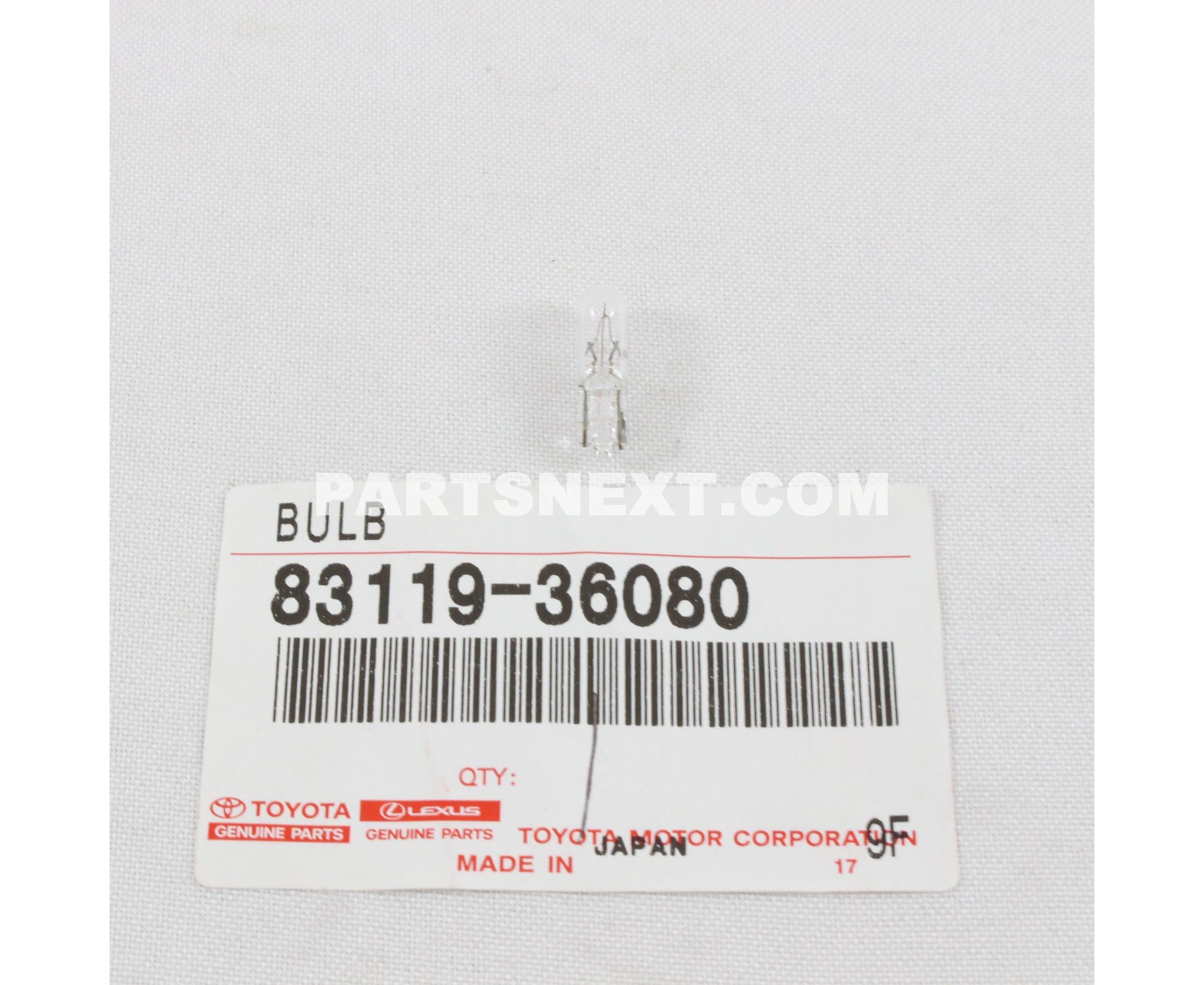 Toyota :: 83119-36080 BULB, COMBINATION METER, NO.1