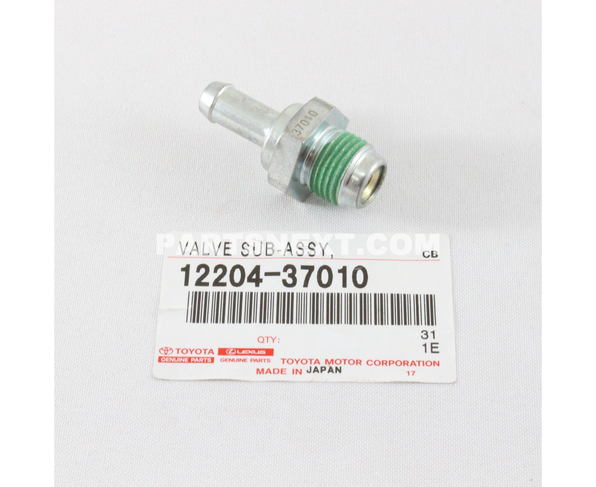 Toyota :: 12204-37010 VALVE SUB-ASSY, VENTILATION
