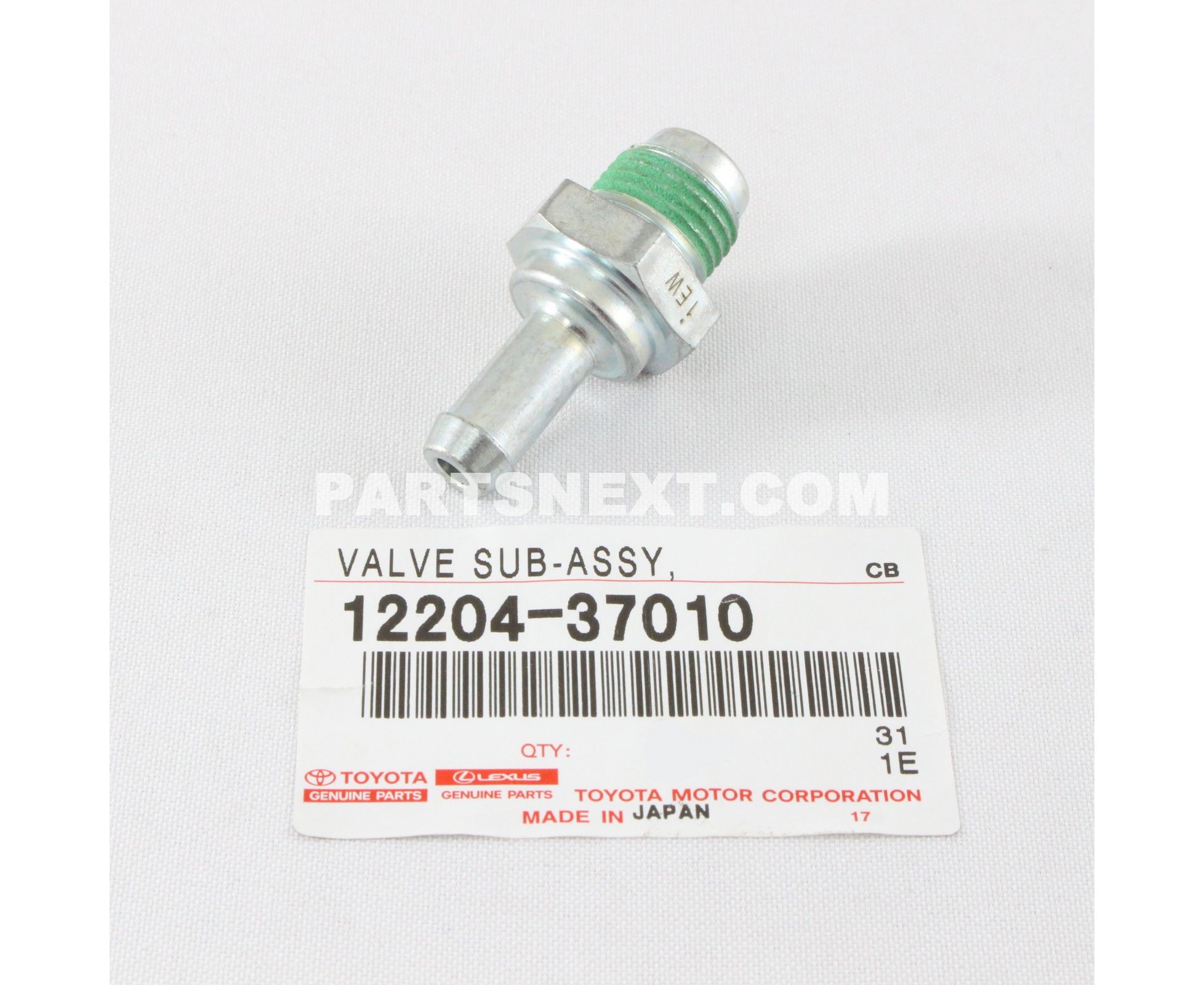 Toyota :: 12204-37010 VALVE SUB-ASSY, VENTILATION