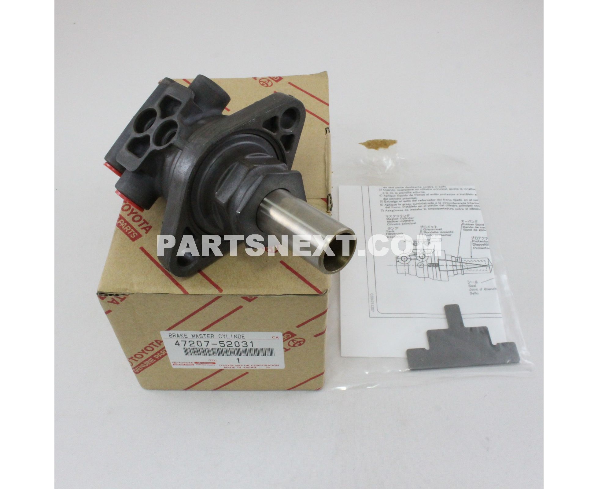 Toyota :: 47207-52031 CYLINDER SUB-ASSY, BRAKE MASTER LESS RESERVOIR TANK