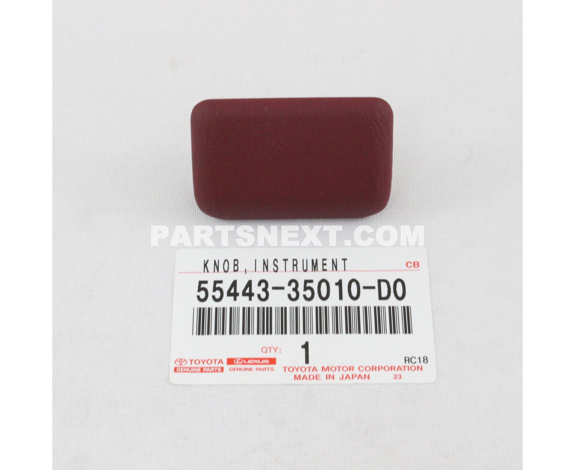 Toyota :: 55443-35010-D0 KNOB, INSTRUMENT PANEL BOX DOOR