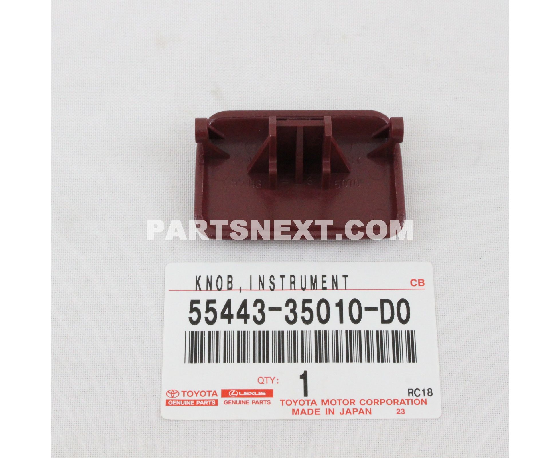 Toyota :: 55443-35010-D0 KNOB, INSTRUMENT PANEL BOX DOOR