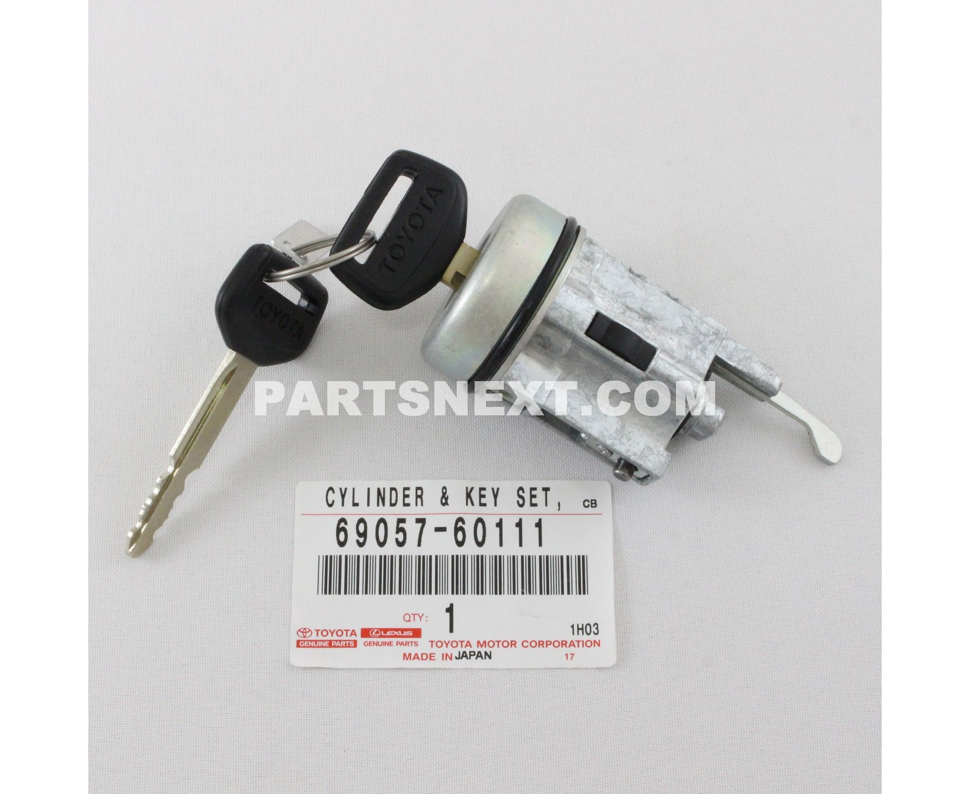 Toyota :: 69057-60111 CYLINDER & KEY SET, IGNITION SWITCH LOCK