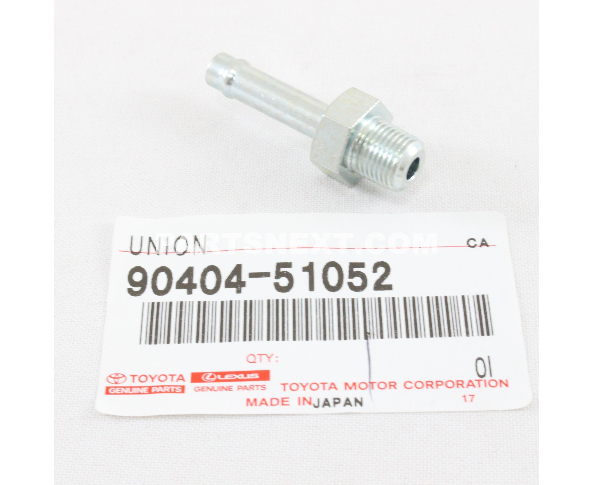 Toyota :: 90404-51052 UNION (FOR REAR AXLE BREATHER HOUSE)