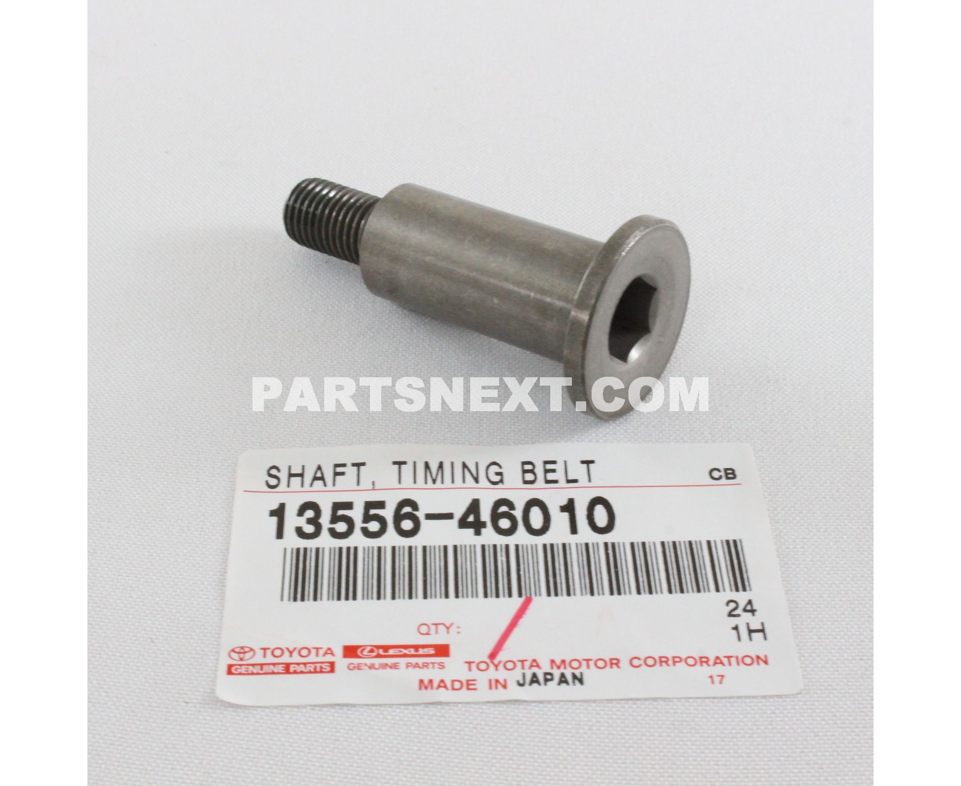 Toyota :: 13556-46010 SHAFT, TIMING BELT IDLER