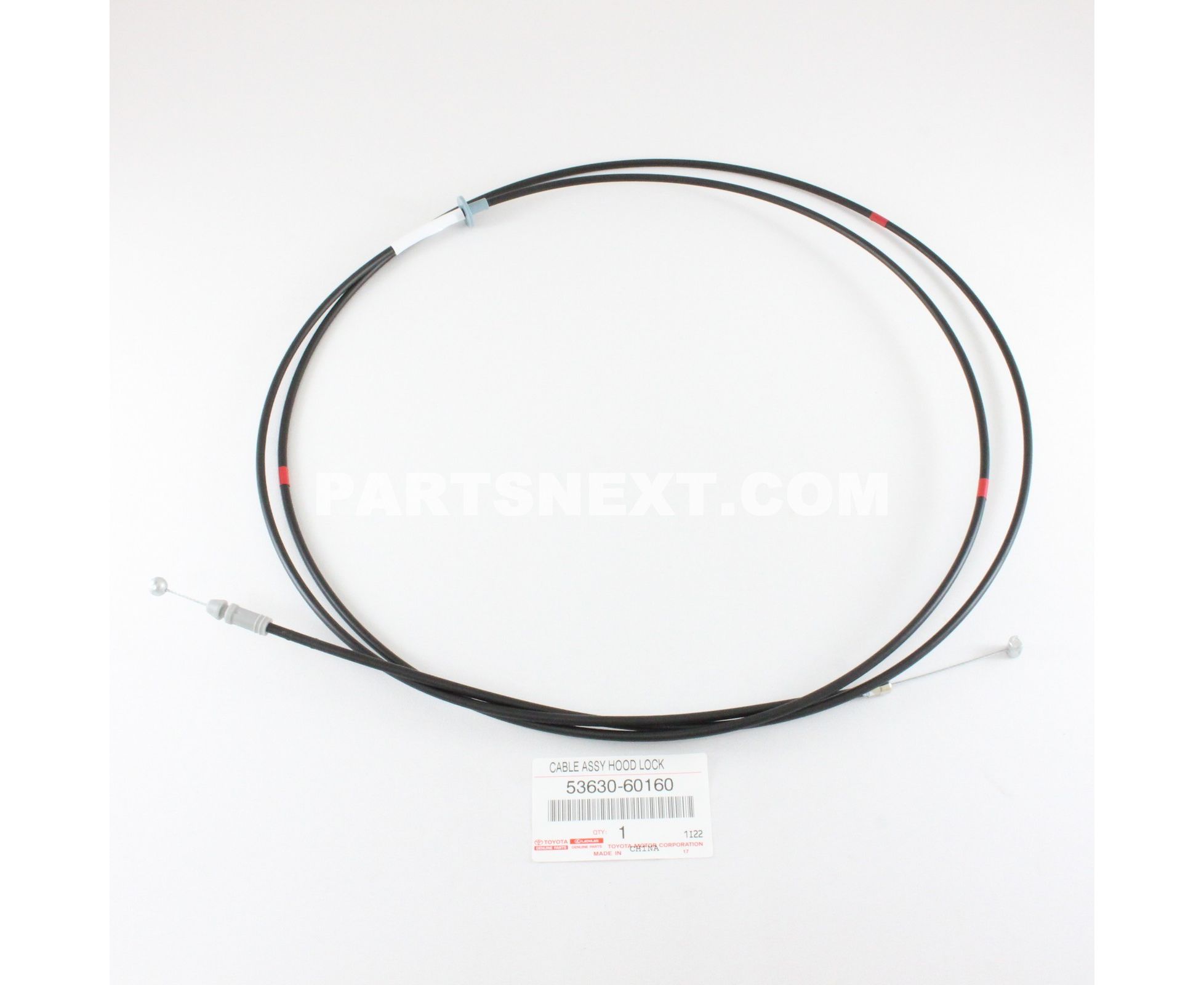 Toyota :: 53630-60160 CABLE ASSY, HOOD LOCK CONTROL