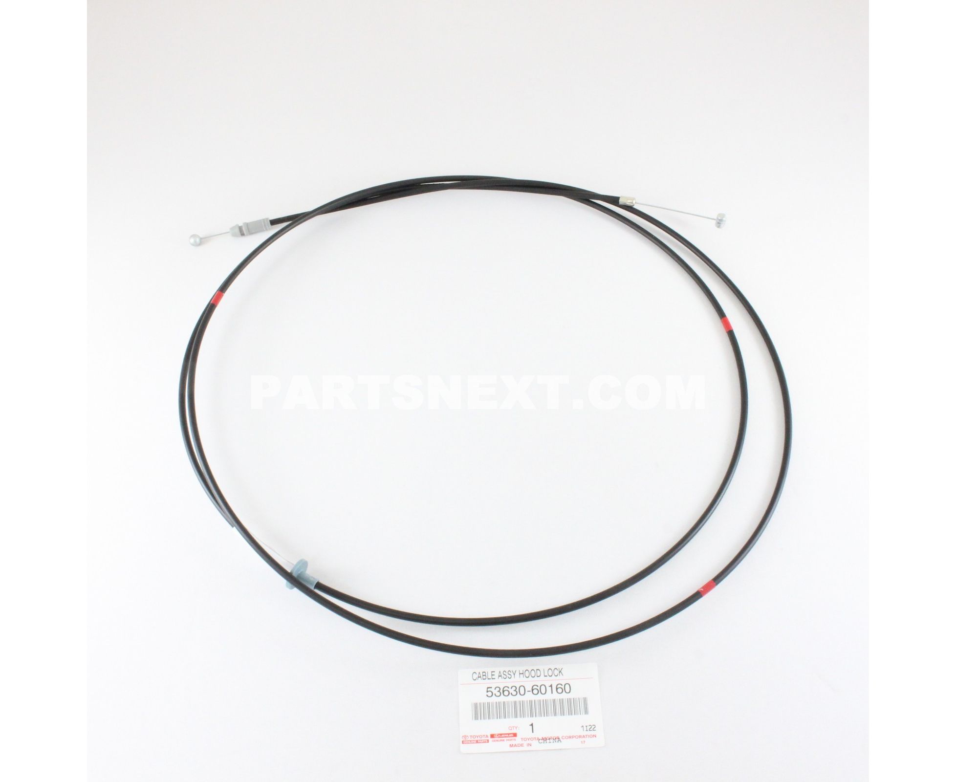 Toyota :: 53630-60160 CABLE ASSY, HOOD LOCK CONTROL