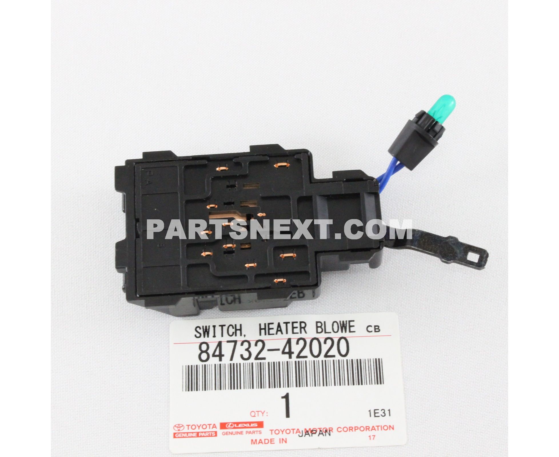 Toyota :: 84732-42020 SWITCH ASSY, HEATER BLOWER