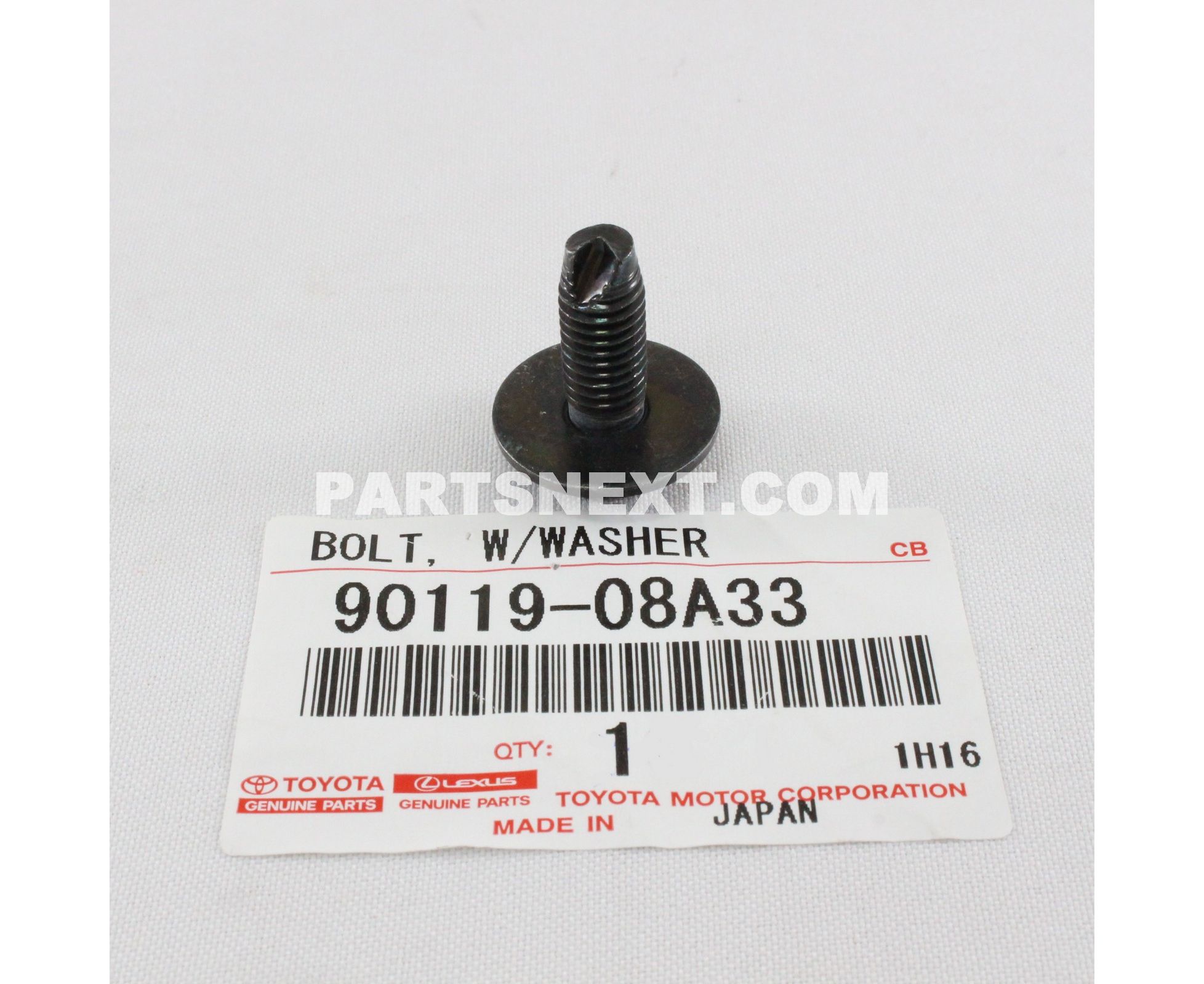 Toyota :: 90119-08A33 BOLT, W/WASHER