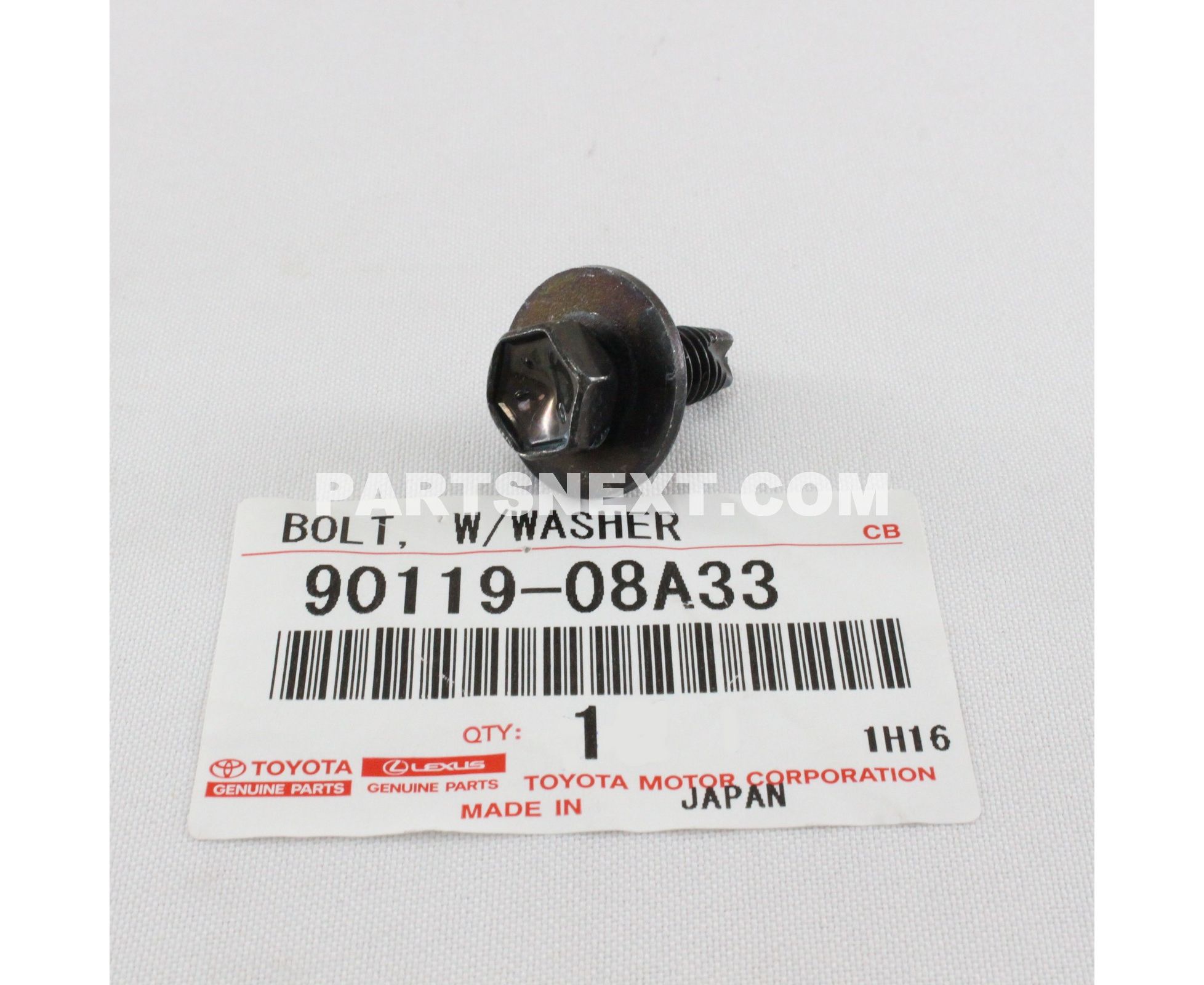 Toyota :: 90119-08A33 BOLT, W/WASHER